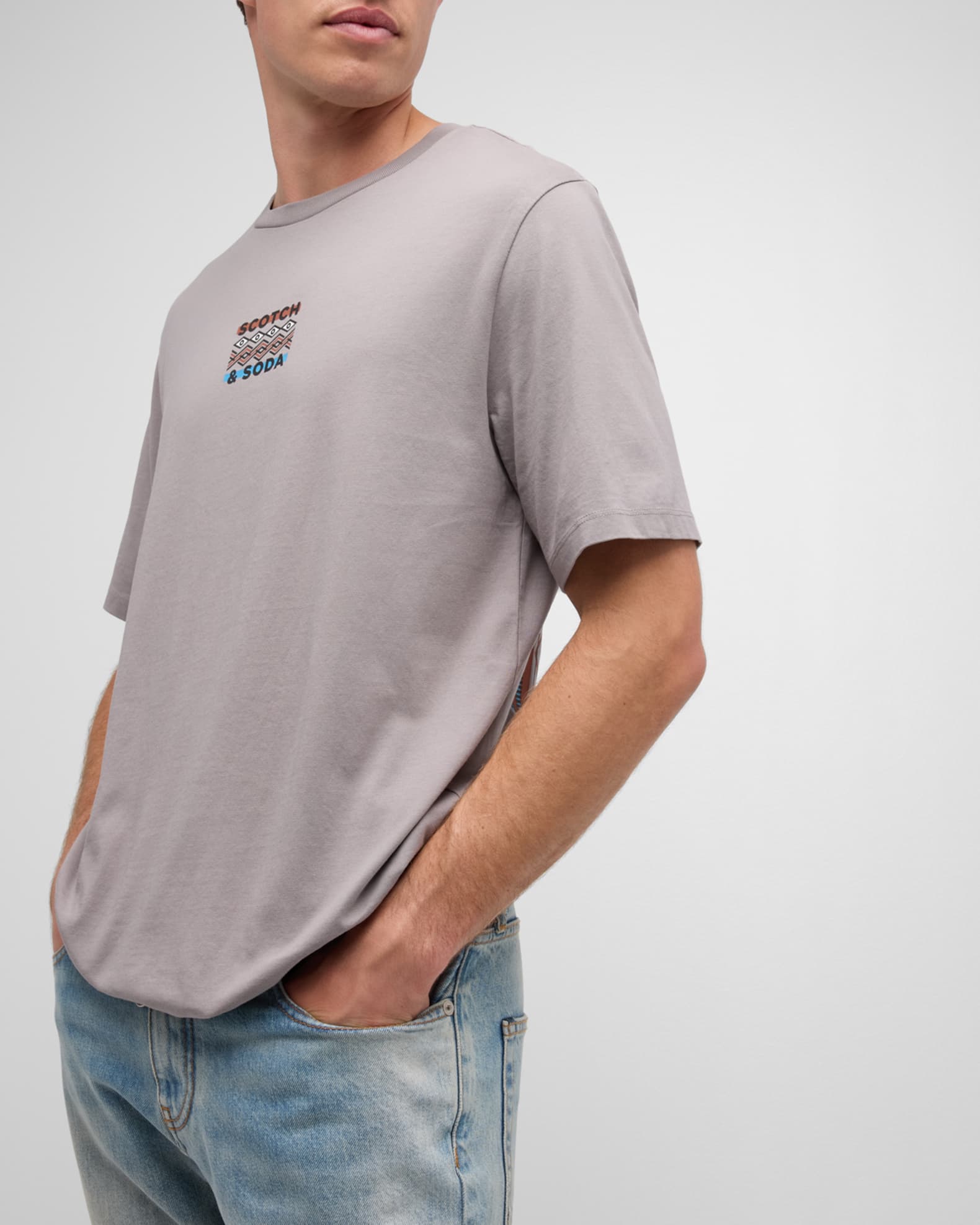 Scotch & Soda Men's Regular-Fit Artwork T-Shirt | Neiman Marcus