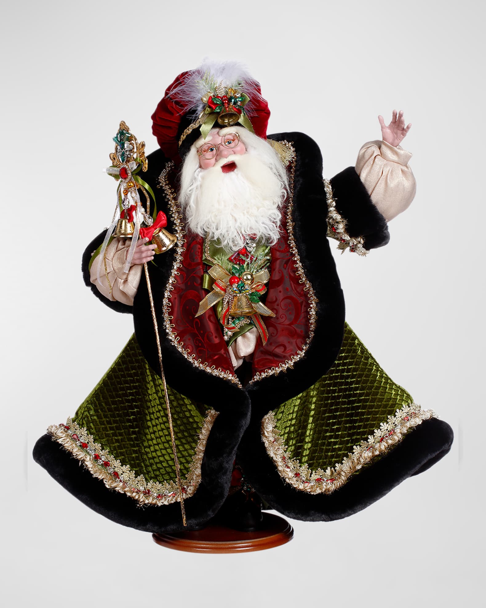 Mark Roberts Bell Ringer Santa, 24" | Neiman Marcus