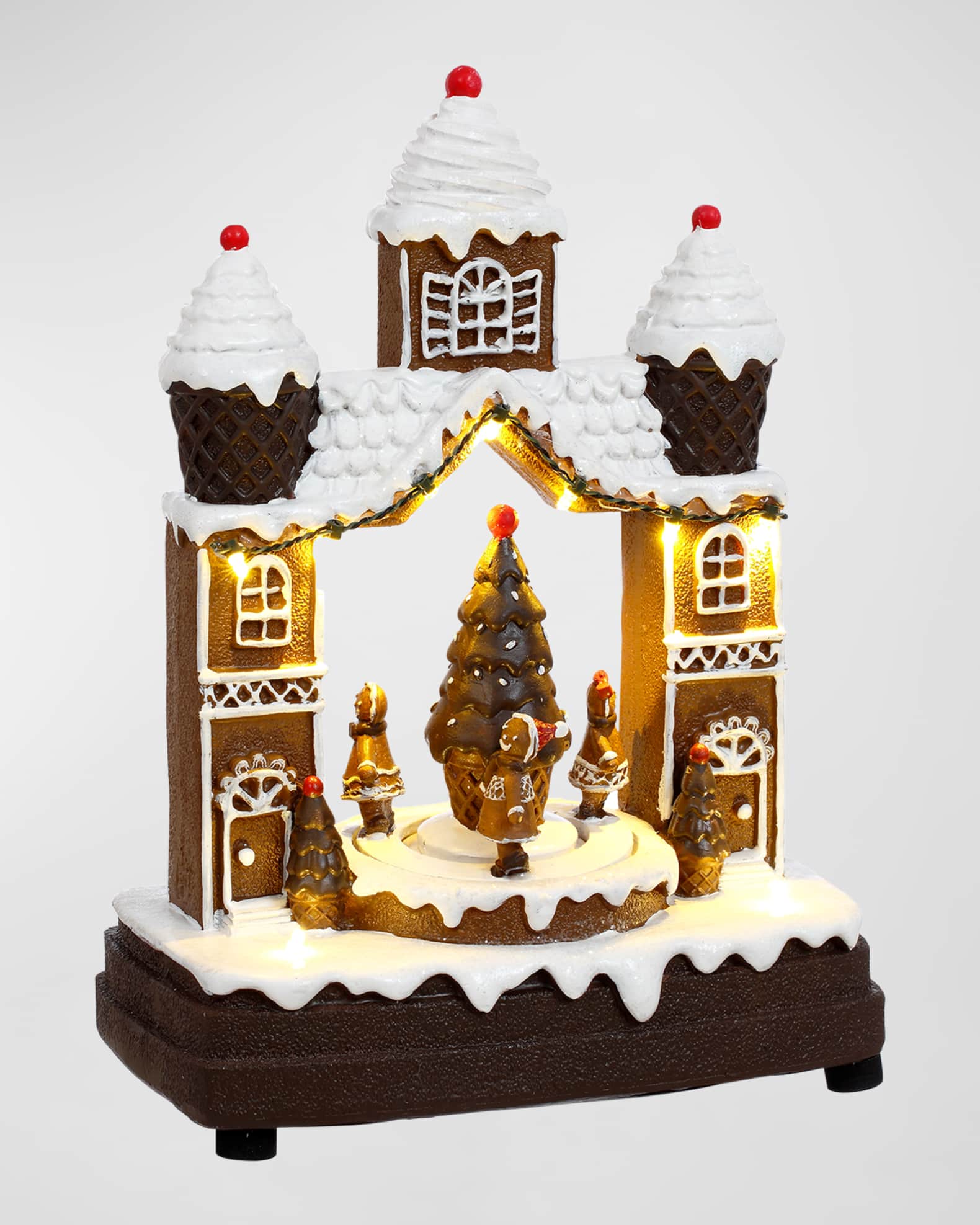 Mark Roberts Musical Gingerbread House, 8x10" | Neiman Marcus