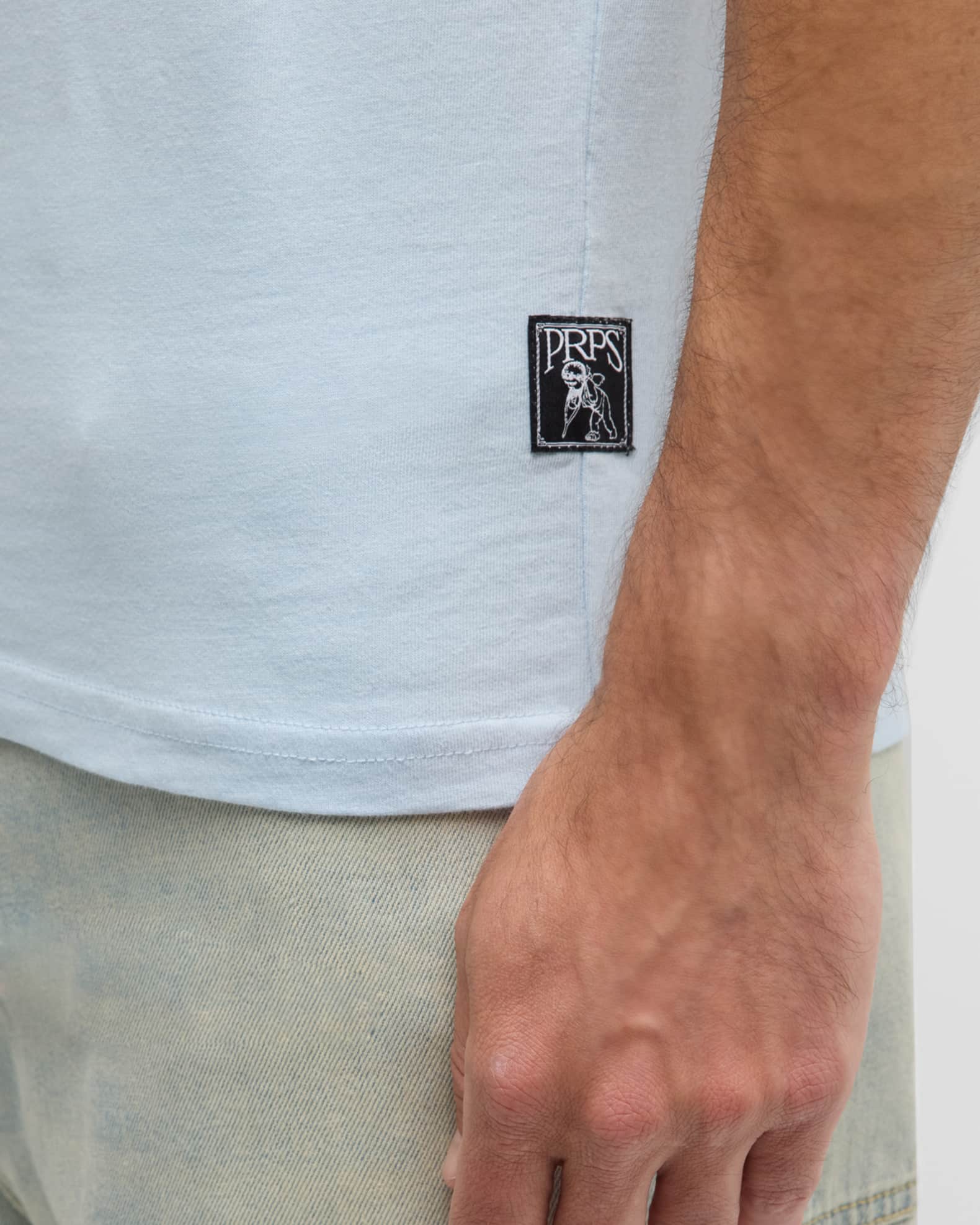 PRPS Men's Gardenia Embroidered T-Shirt | Neiman Marcus