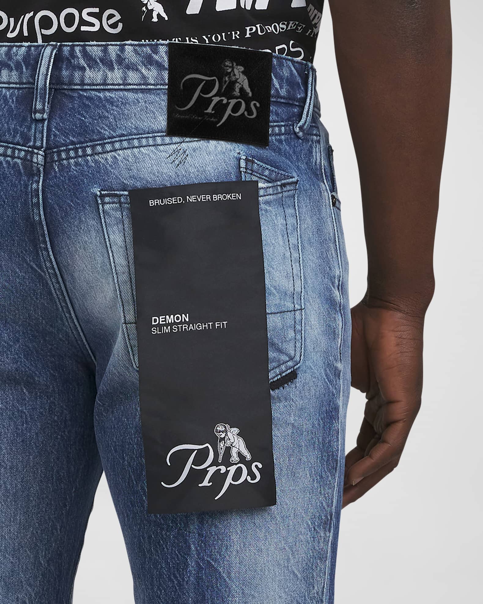 PRPS Men's Mallow Two-Tone Jeans | Neiman Marcus