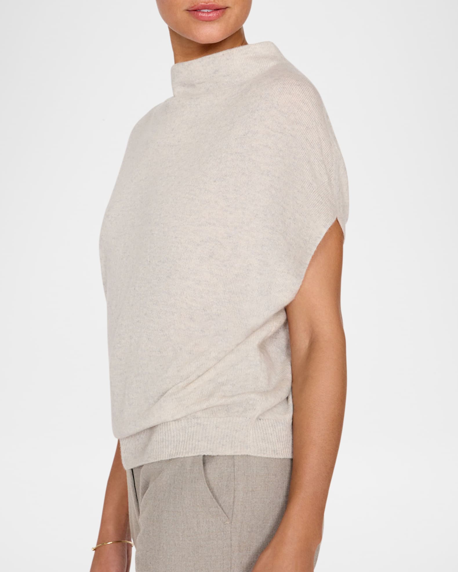 Brochu Walker Morten Cashmere Mock-Neck Top | Neiman Marcus