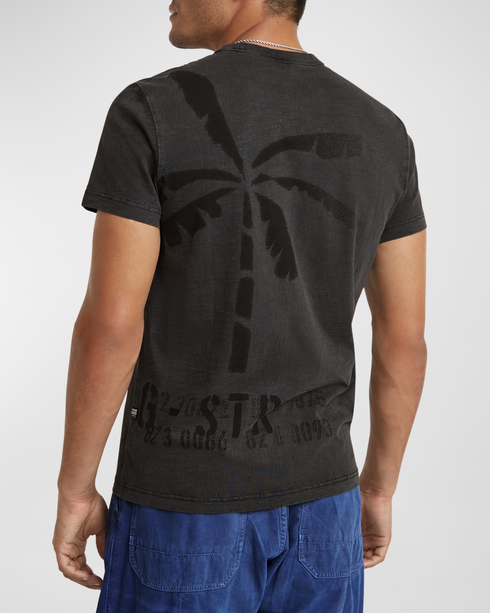 G-STAR RAW Men's Musa Stencil Pigment-Dyed T-Shirt | Neiman Marcus