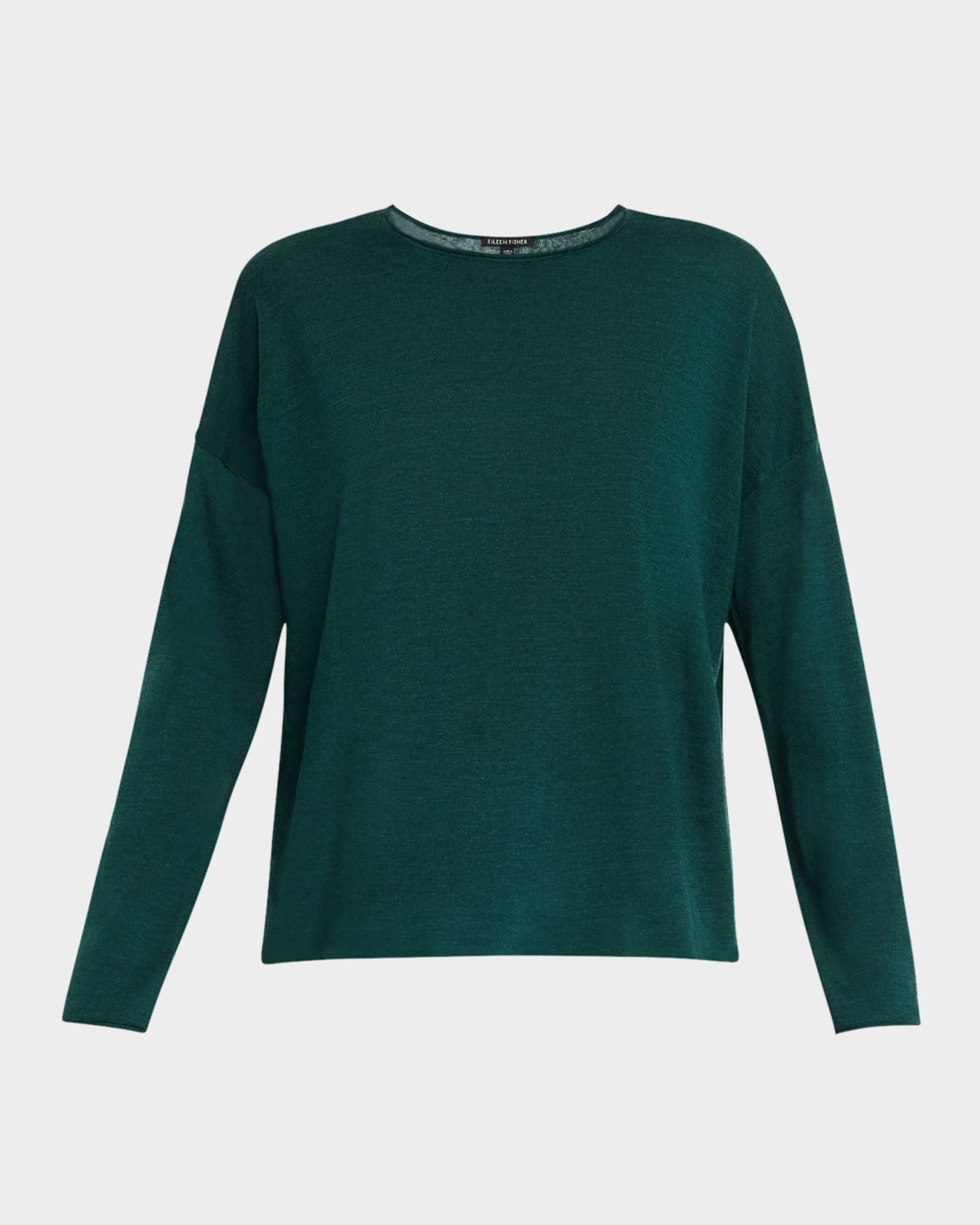 Crewneck Merino Wool Pullover | Neiman Marcus
