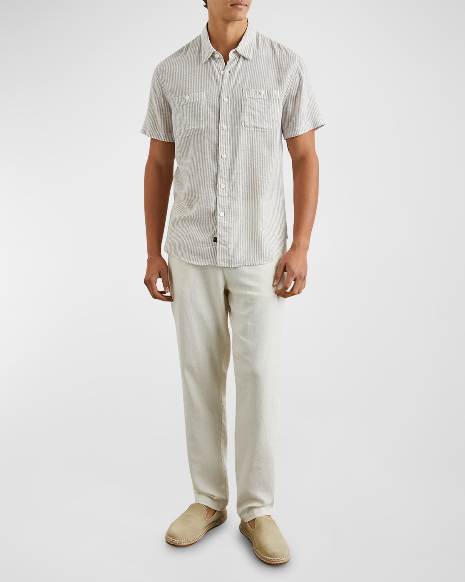 Rails Men's Walker Striped Sport Shirt | Neiman Marcus