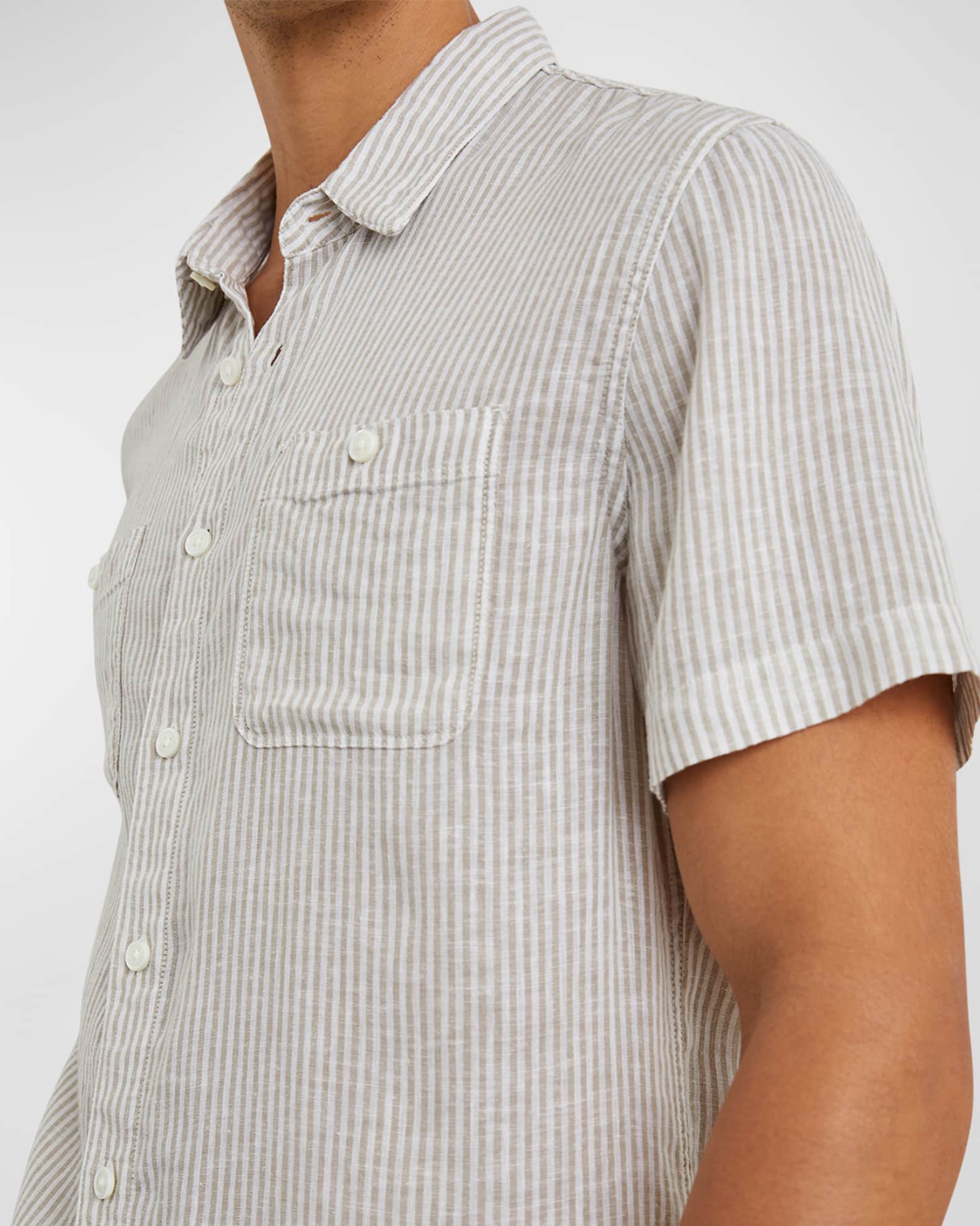 Rails Men's Walker Striped Sport Shirt | Neiman Marcus