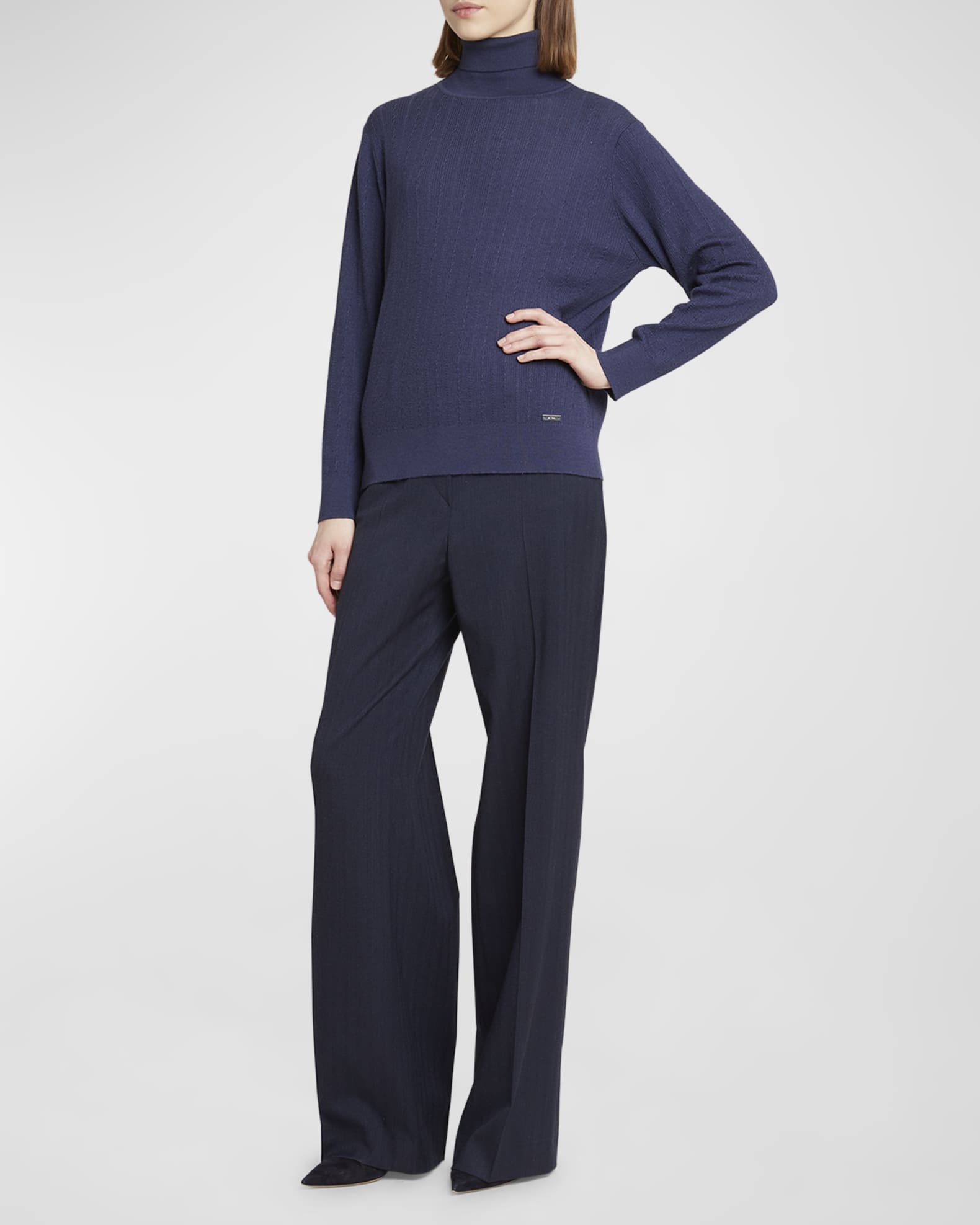 Kiton Cashmere-Blend Turtleneck | Neiman Marcus