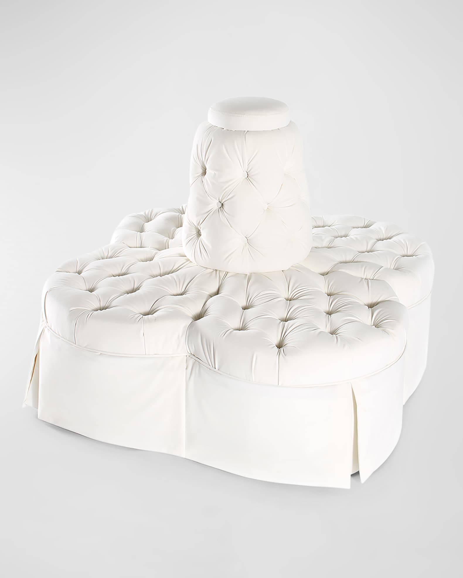 Peninsula Home Collection Fleur Velvet Island Sofa, 55" | Neiman Marcus