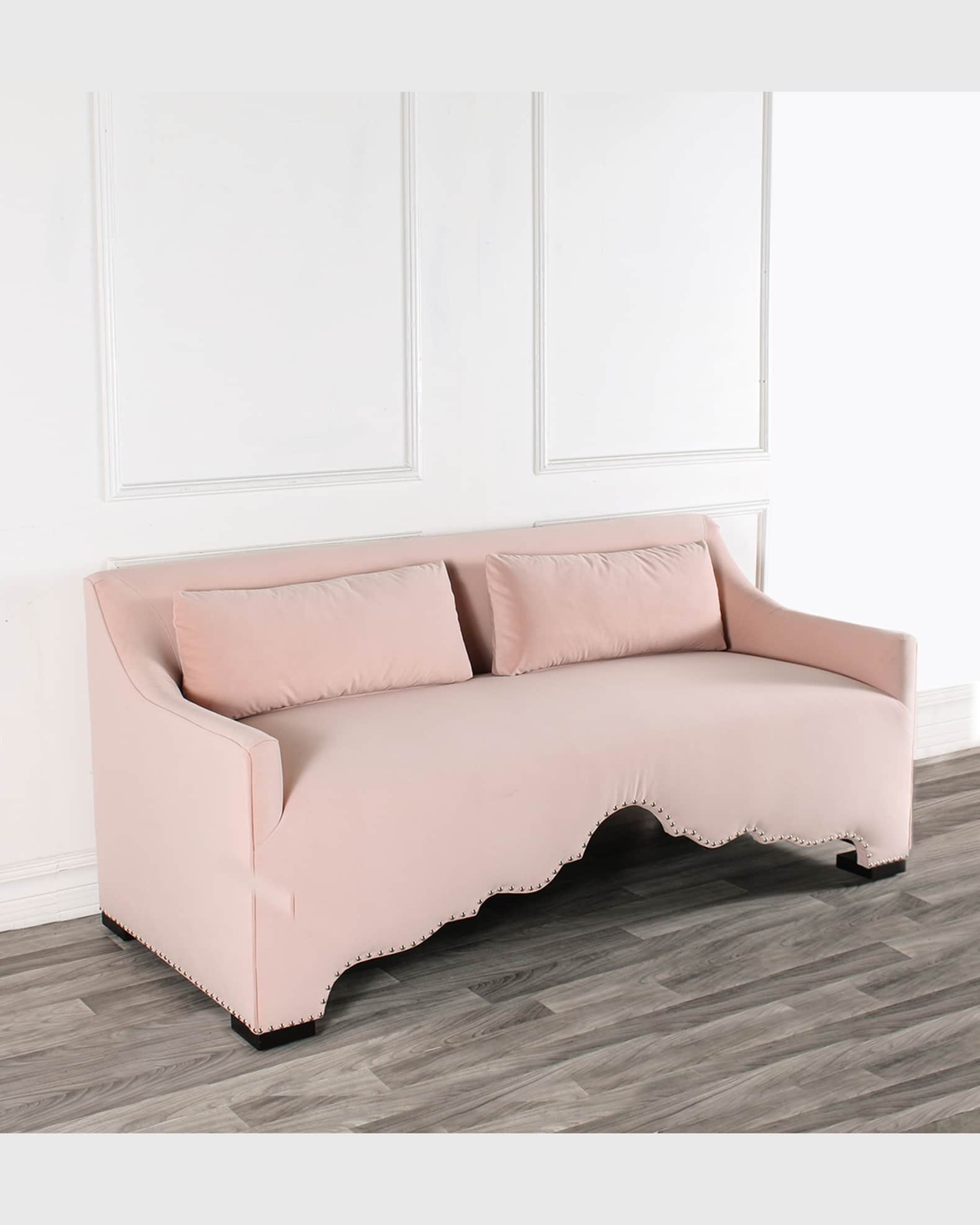 Peninsula Home Collection Adeline Velvet Sofa, 74" | Neiman Marcus