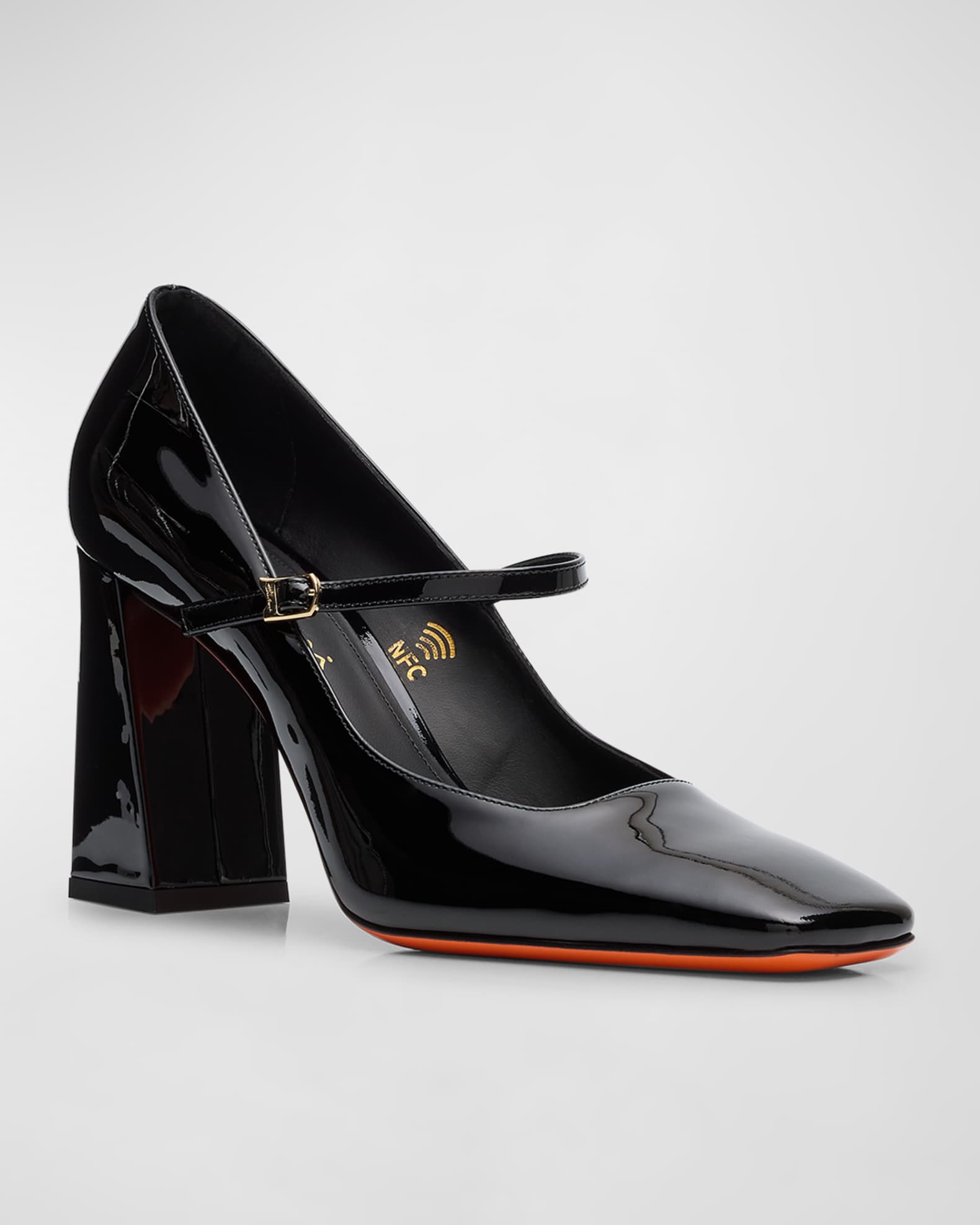 Santoni Marta Patent Mary Jane Pumps | Neiman Marcus