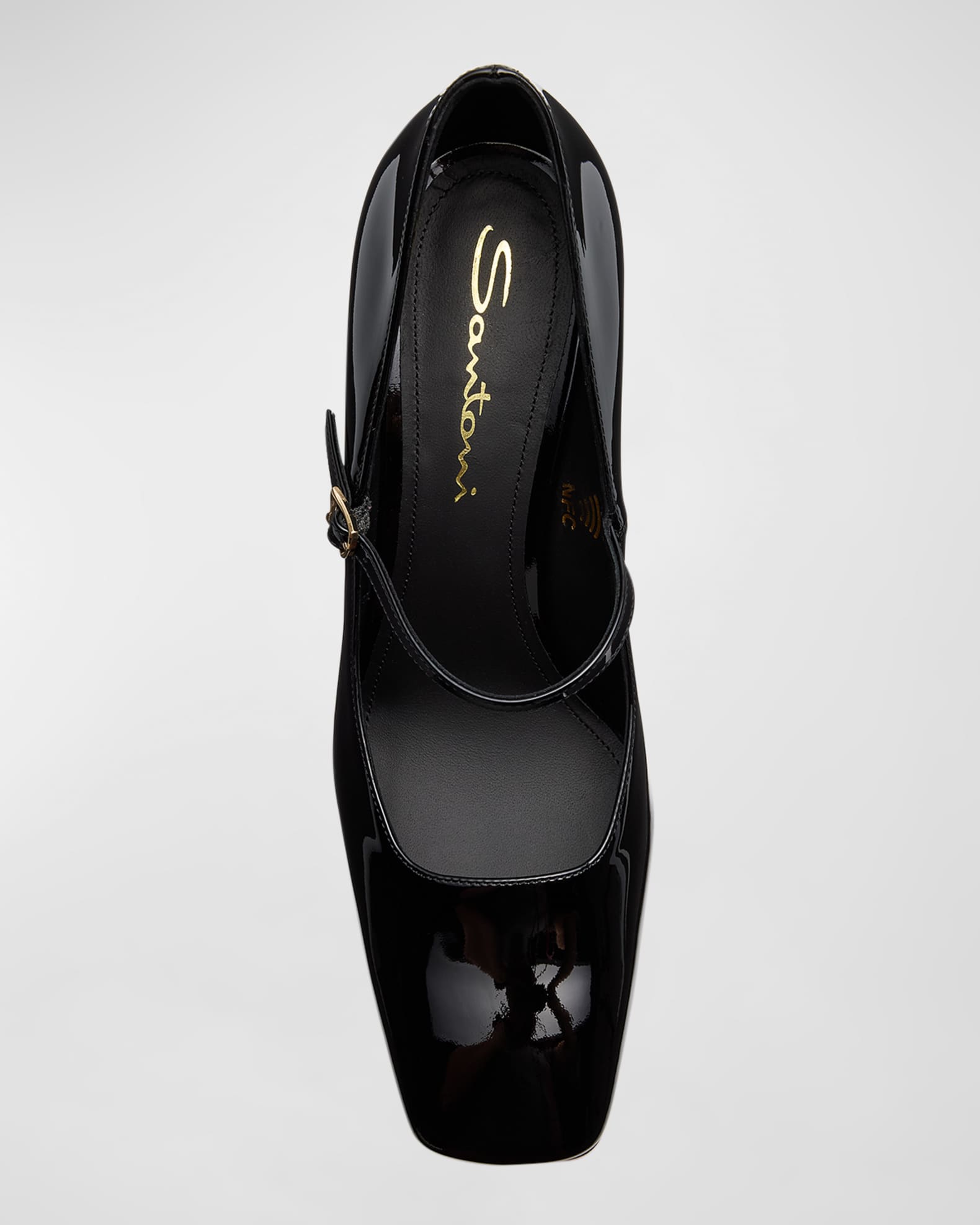 Santoni Marta Patent Mary Jane Pumps | Neiman Marcus