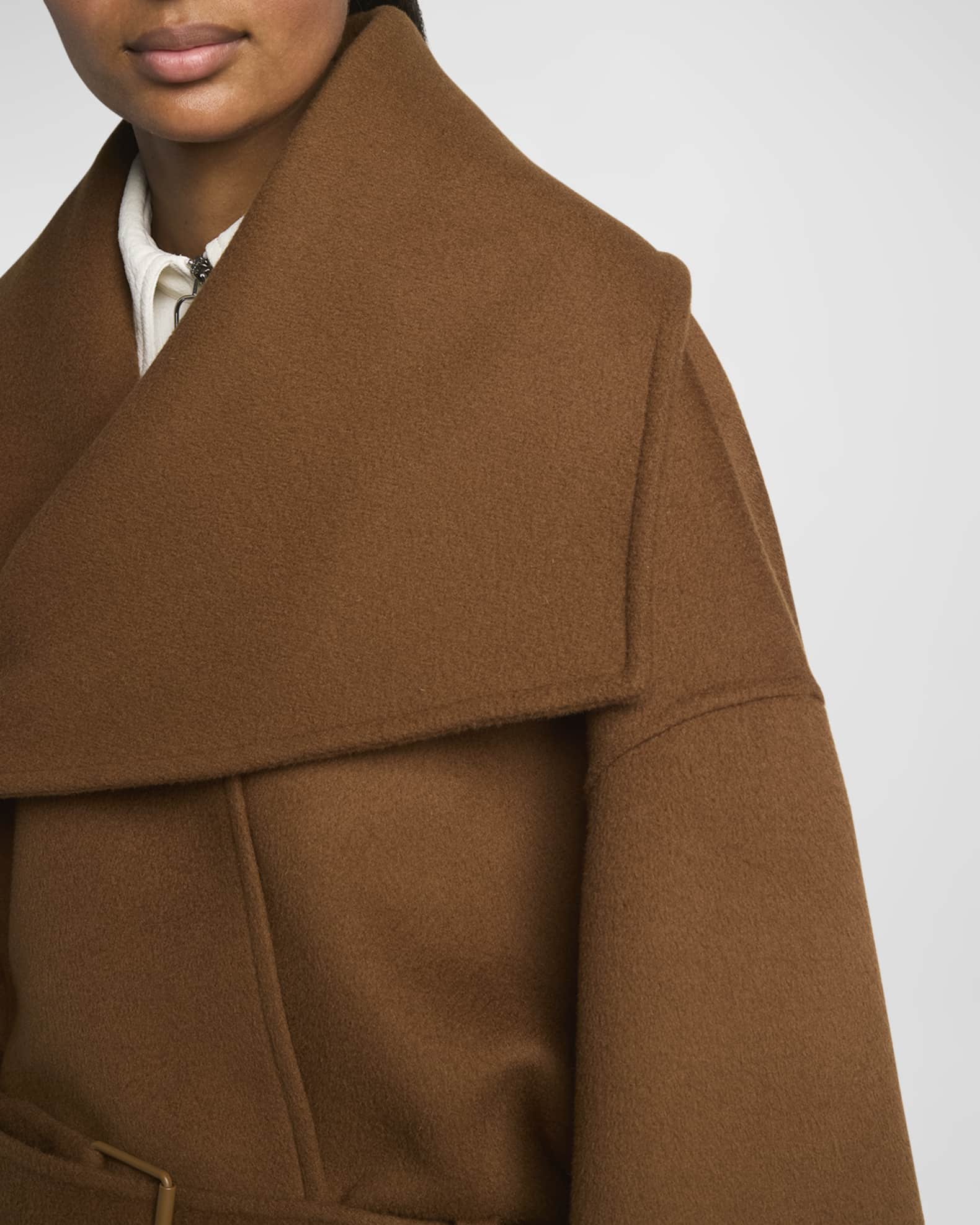 JW Anderson Belted WoolvWrap Coat | Neiman Marcus