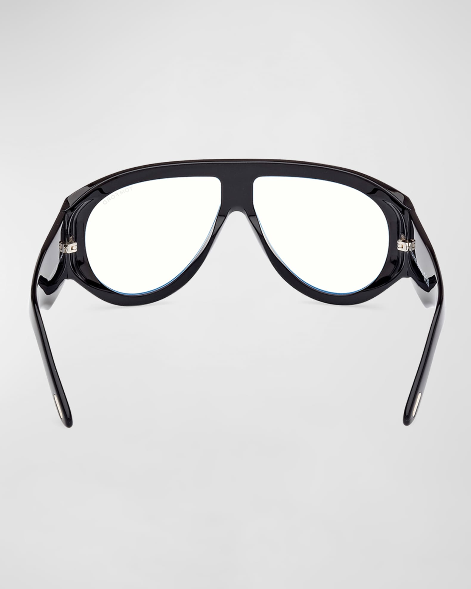 TOM FORD Blue Blocking Acetate Aviator Glasses | Neiman Marcus