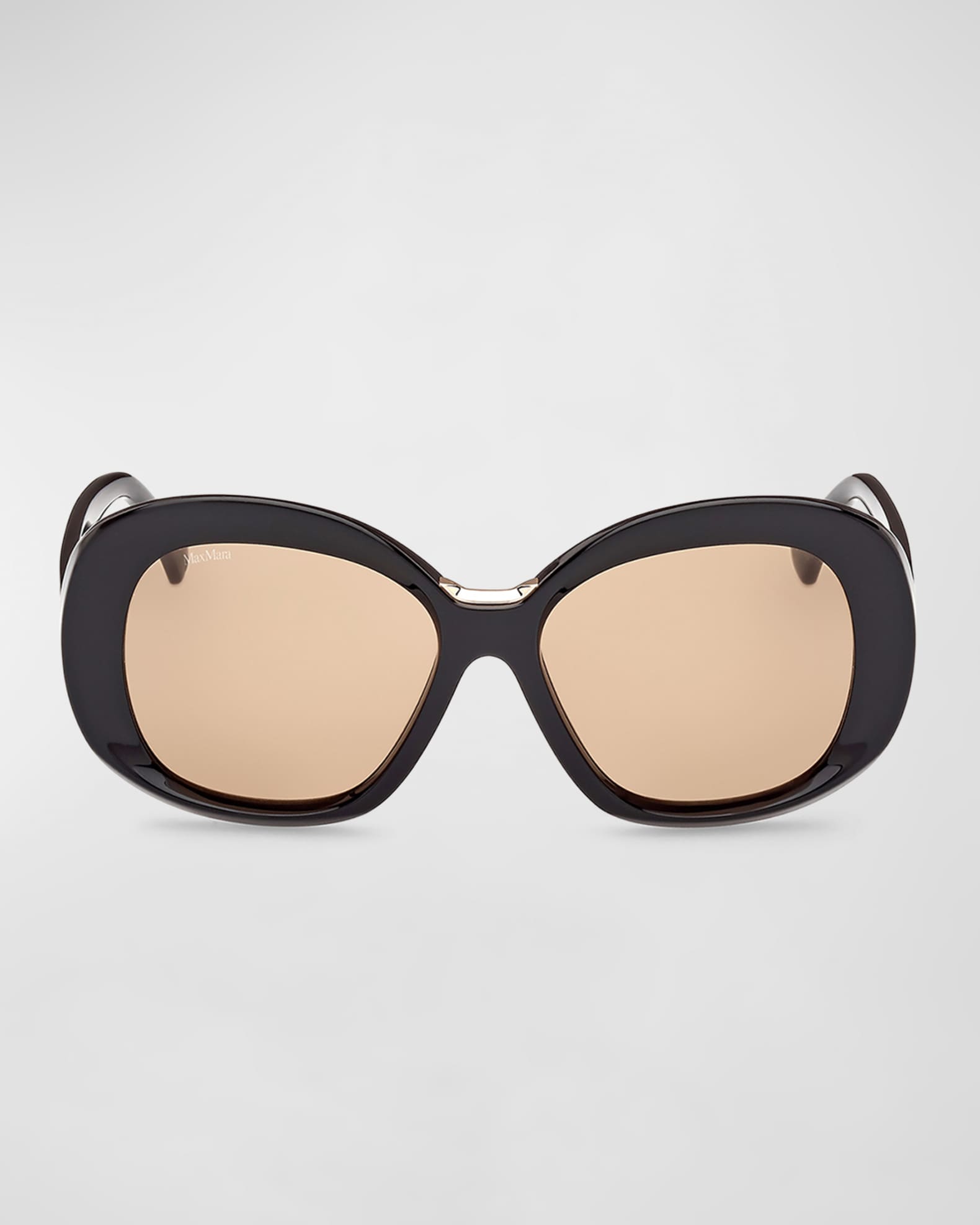 Max Mara Edna Beveled Acetate Butterfly Sunglasses | Neiman Marcus