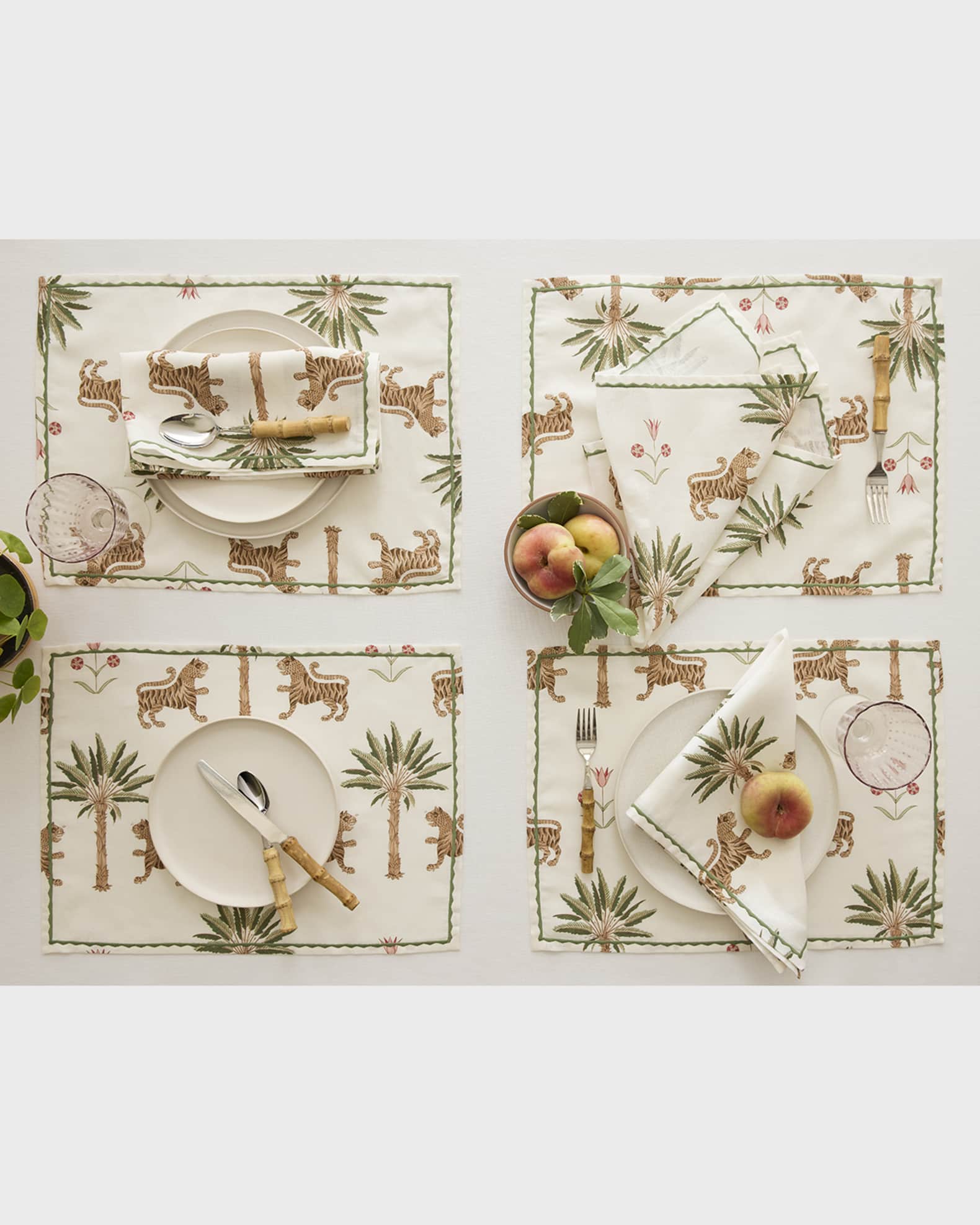Tiger Palm Table Linens Collection | Neiman Marcus