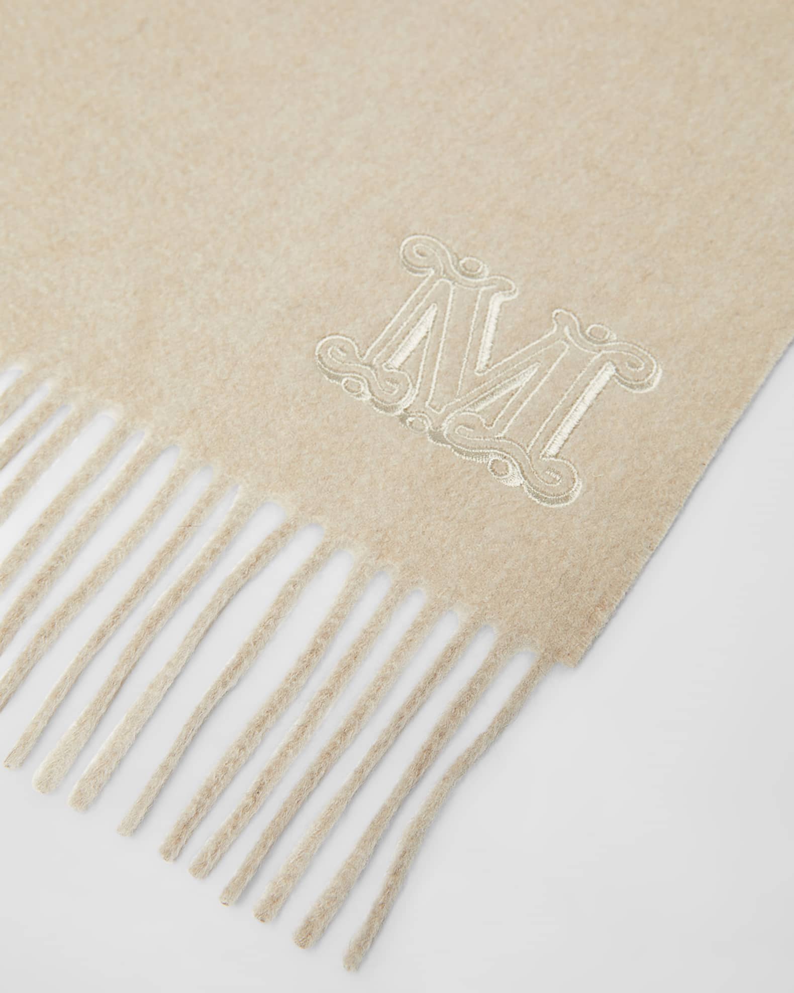 Max Mara WS Dalia Beige Cashmere Stole | Neiman Marcus