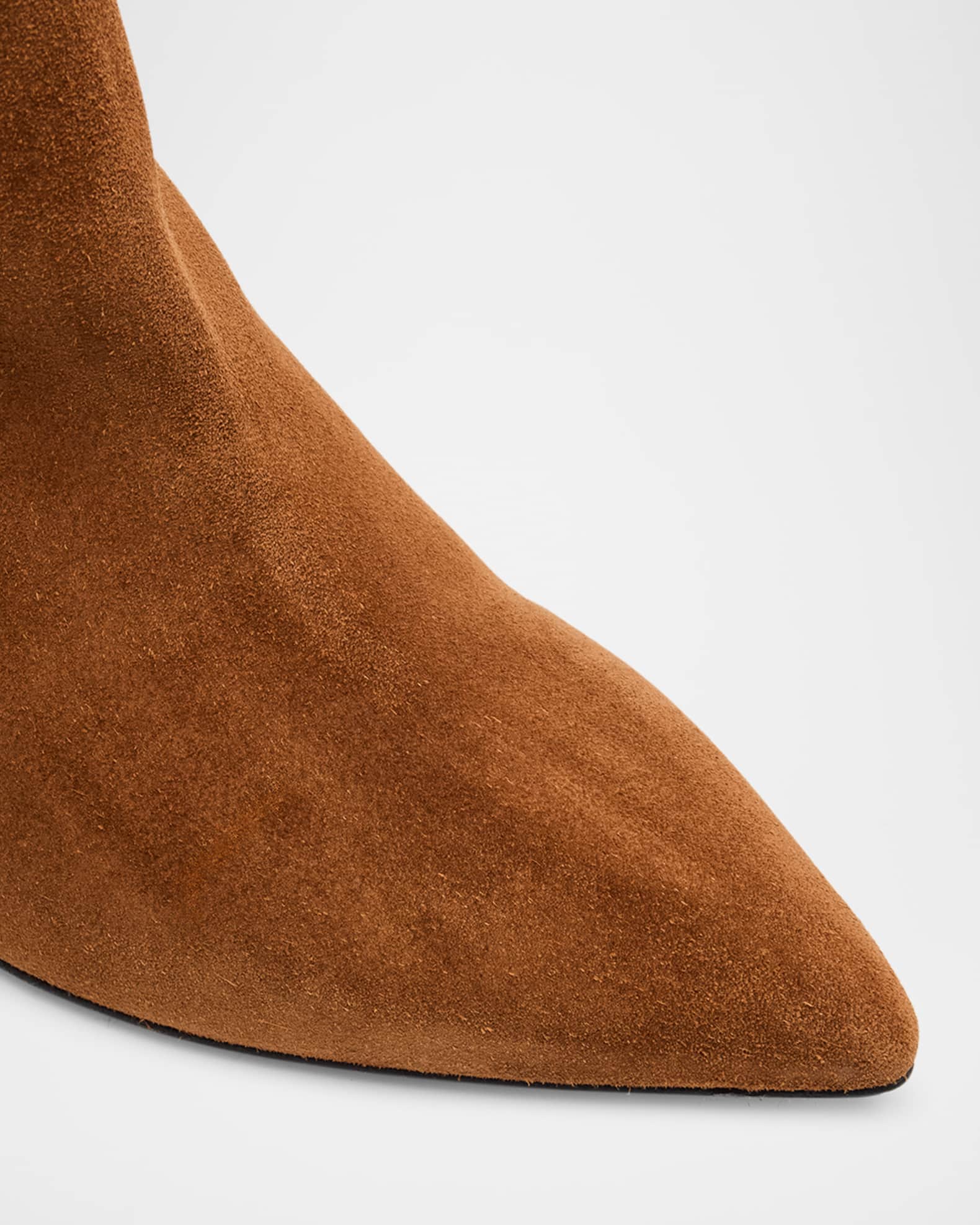 Paris Texas Suede Stiletto Mid Boots | Neiman Marcus