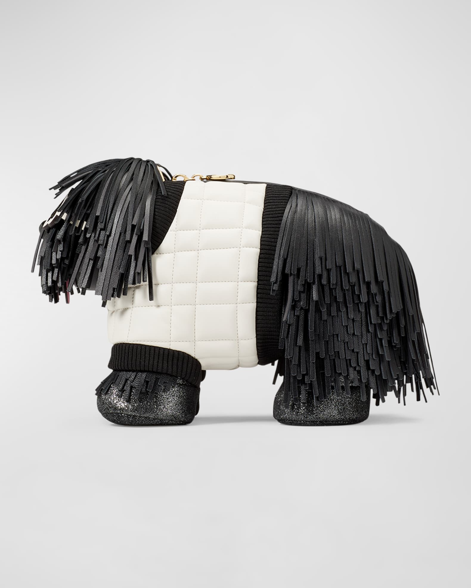 kate spade new york shaggy fringe 3d dog crossbody bag | Neiman Marcus