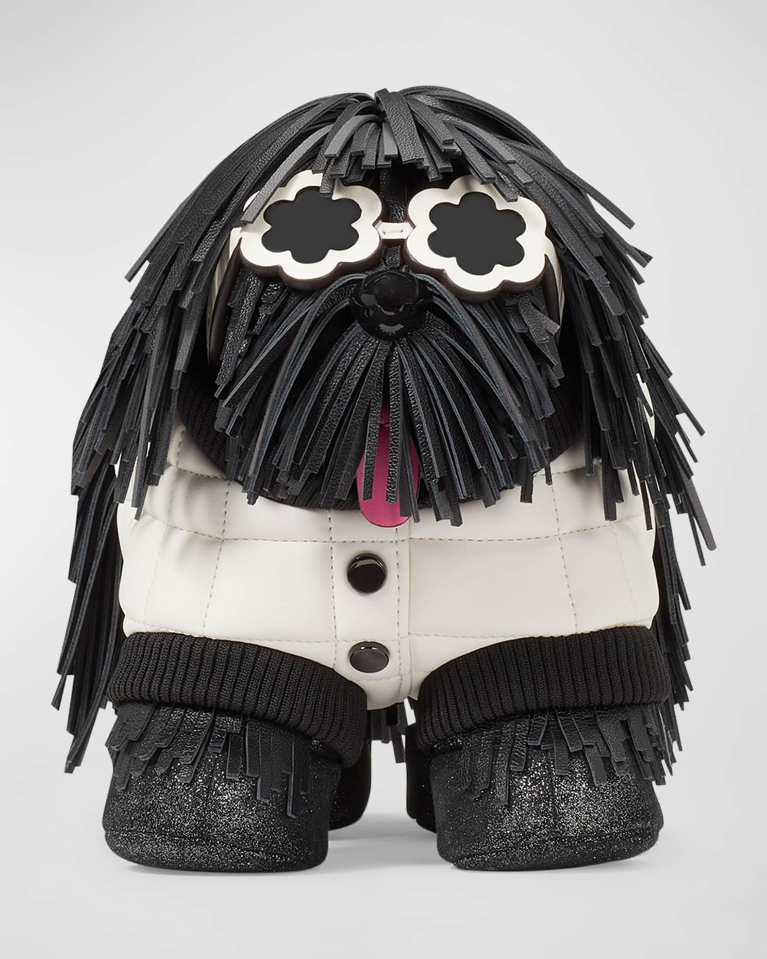 kate spade new york shaggy fringe 3d dog crossbody bag | Neiman Marcus