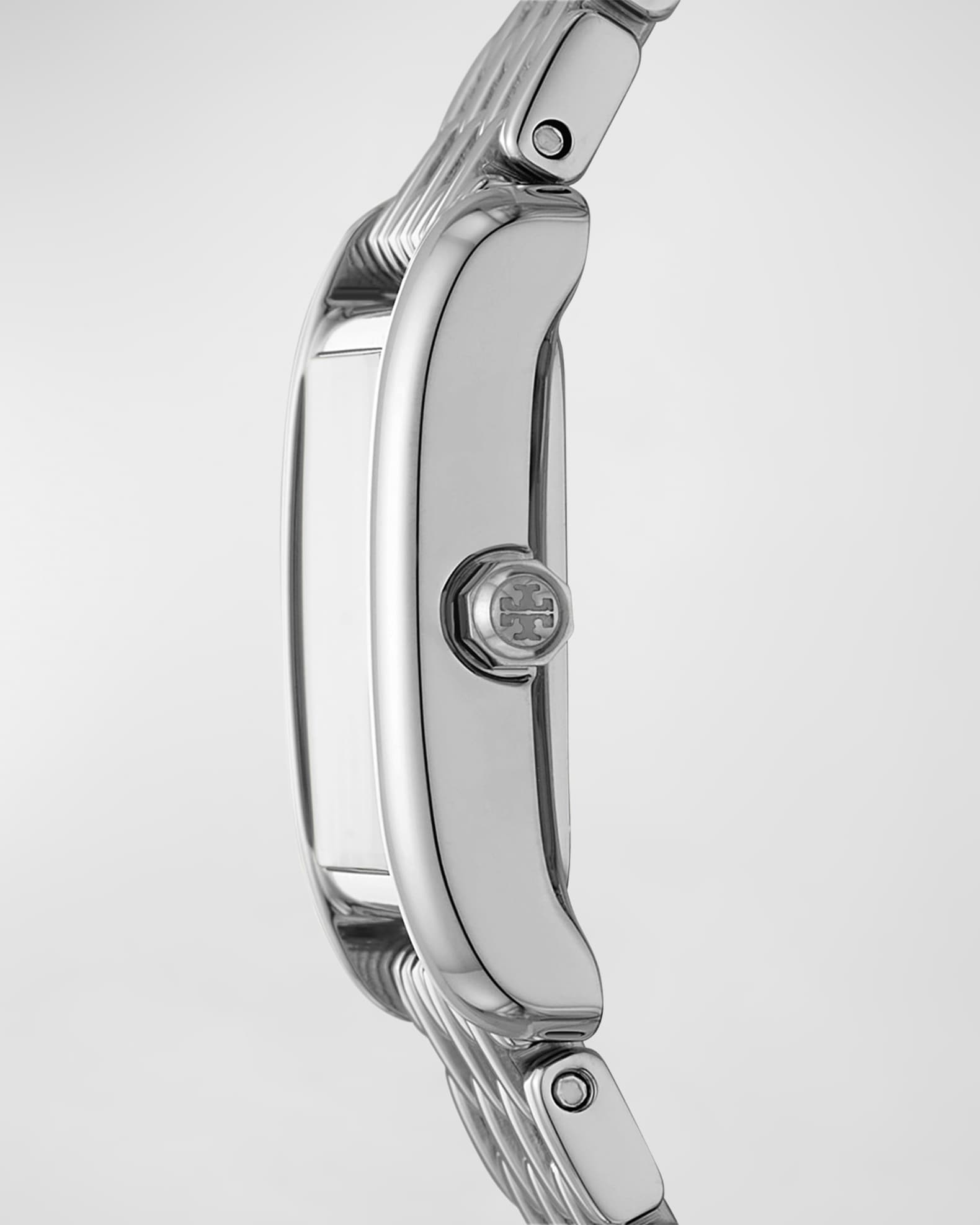 Tory Burch Mini Eleanor Watch in Stainless Steel | Neiman Marcus