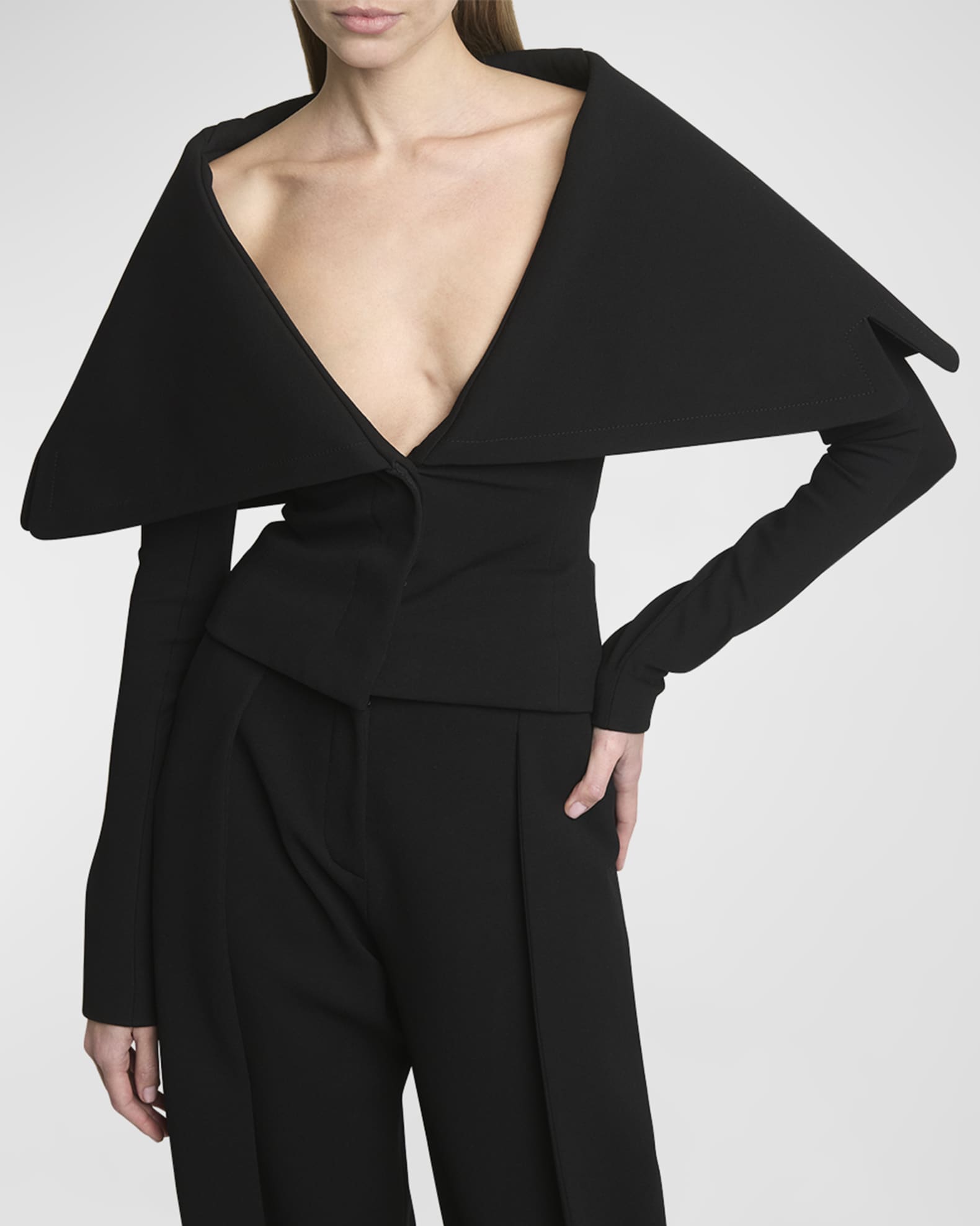 Jacquemus Giacca Structured Cape Jacket | Neiman Marcus