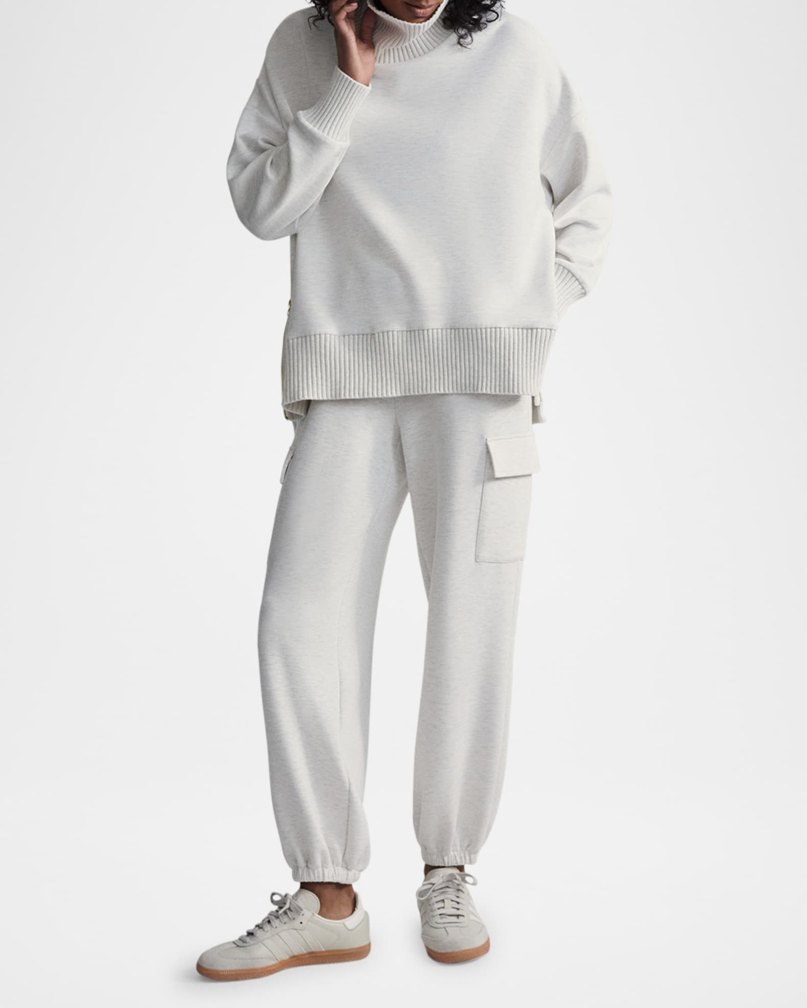 Varley Barker High-Neck Sweatshirt | Neiman Marcus