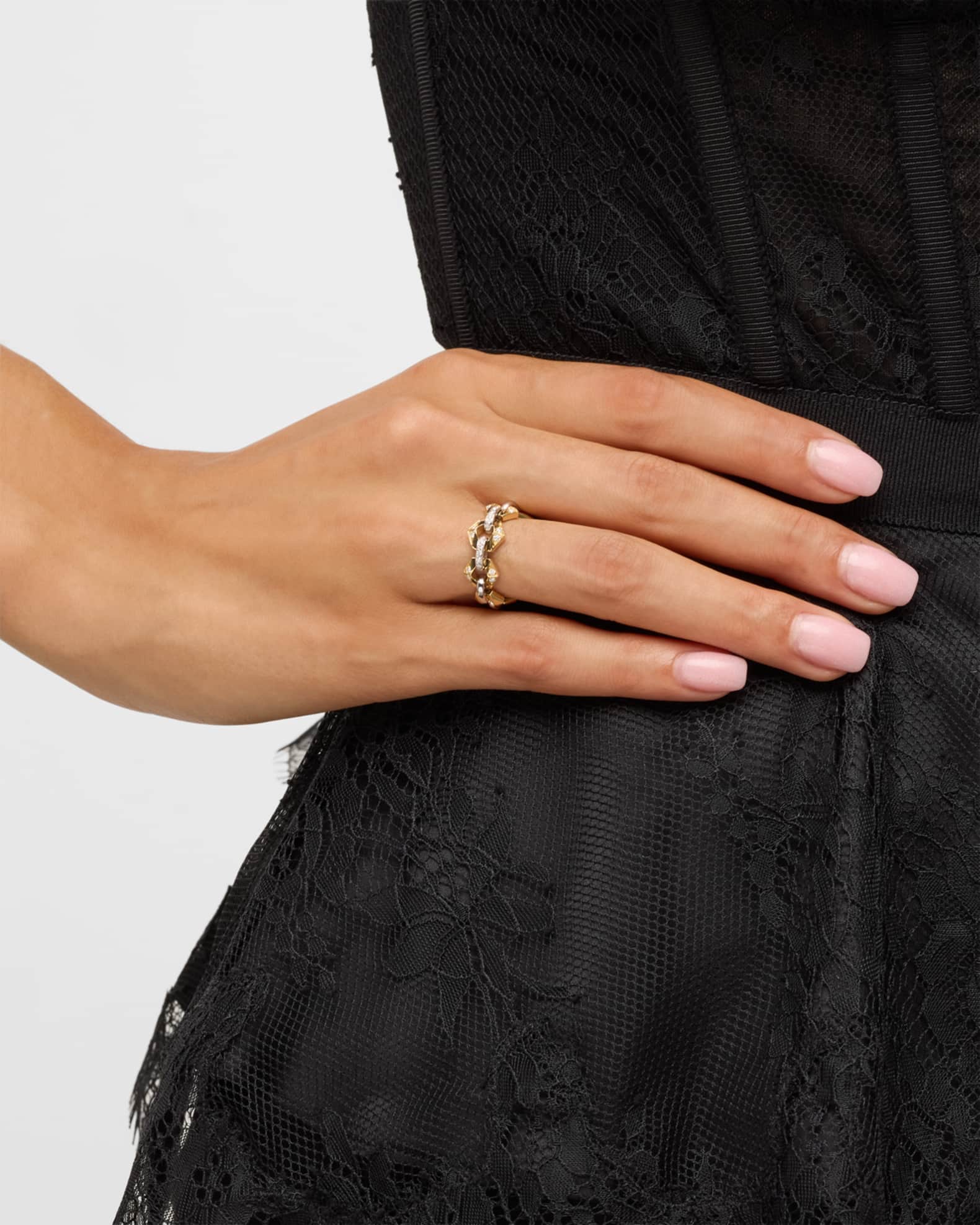 Dries Criel 18K Gold Diamond Flow Ring, Size 7 | Neiman Marcus