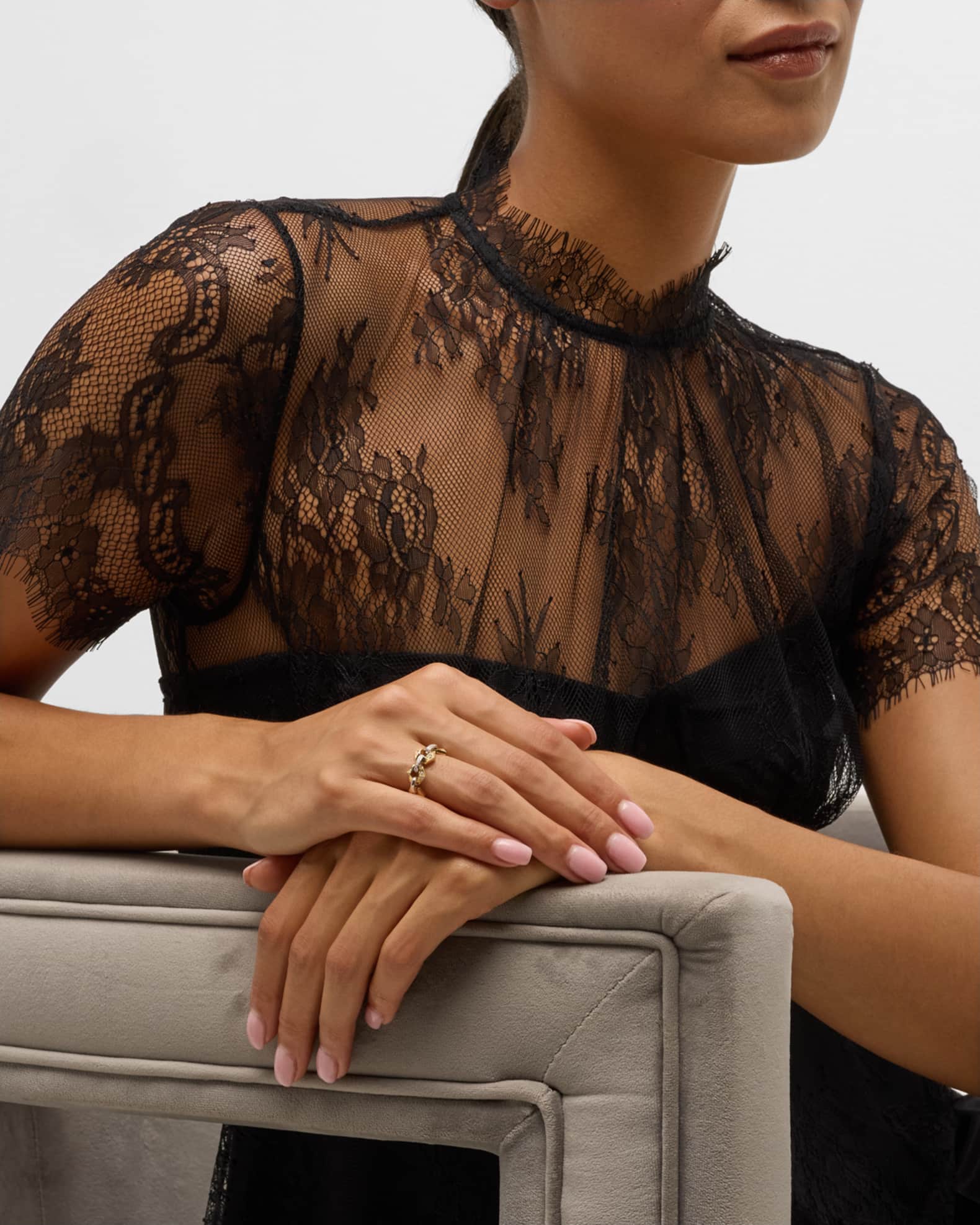 Dries Criel 18K Gold Diamond Flow Ring, Size 7 | Neiman Marcus