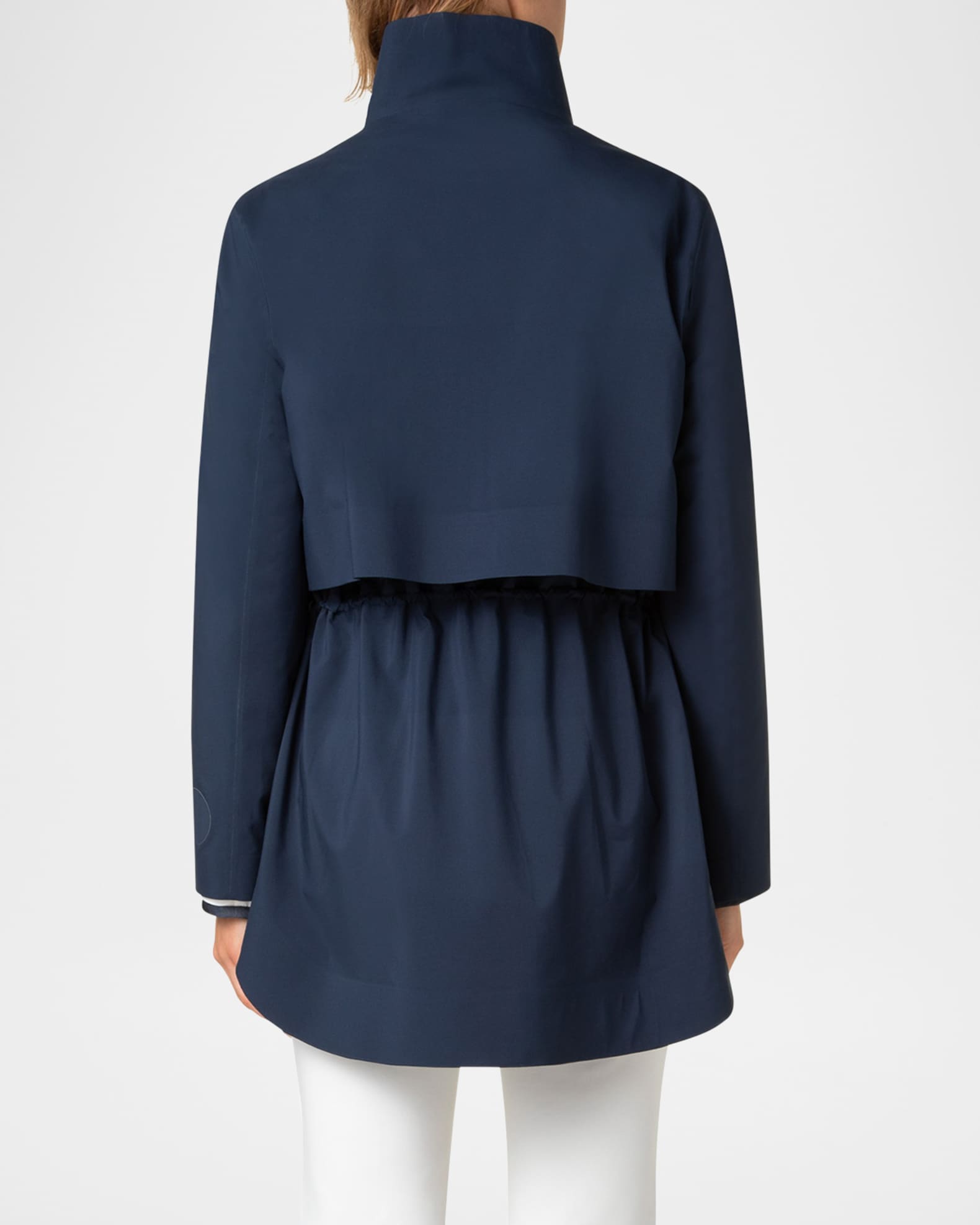Akris punto Quilted-Dickey Techno Parka Jacket | Neiman Marcus