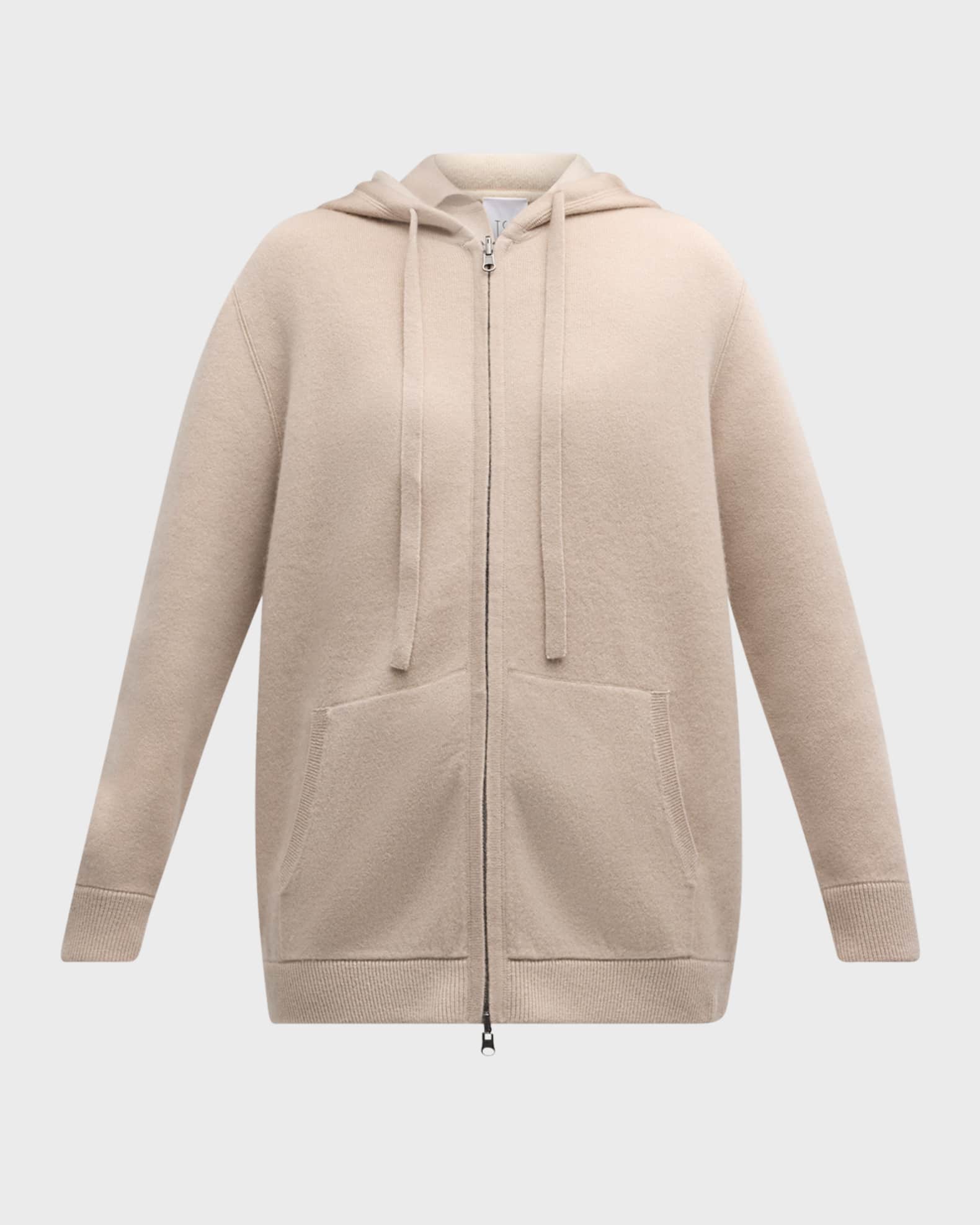 TSE Cashmere Cashmere Reversible Zip-Front Hoodie | Neiman Marcus