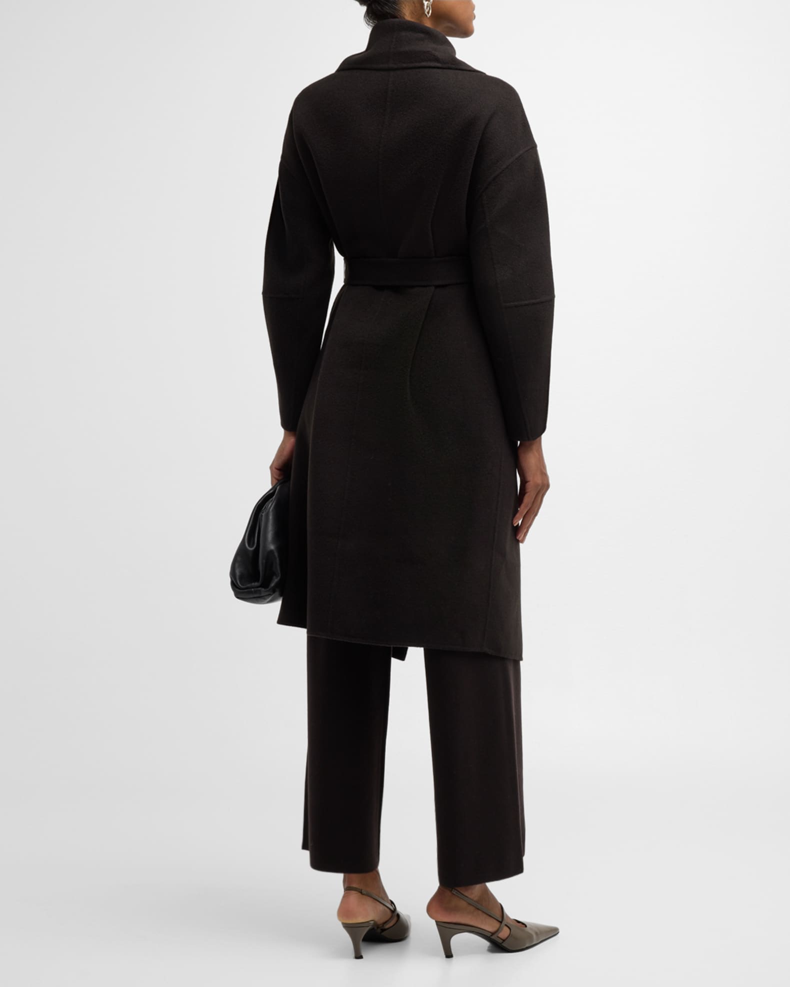 TSE Cashmere Double-Faced Cashmere Wrap Coat | Neiman Marcus