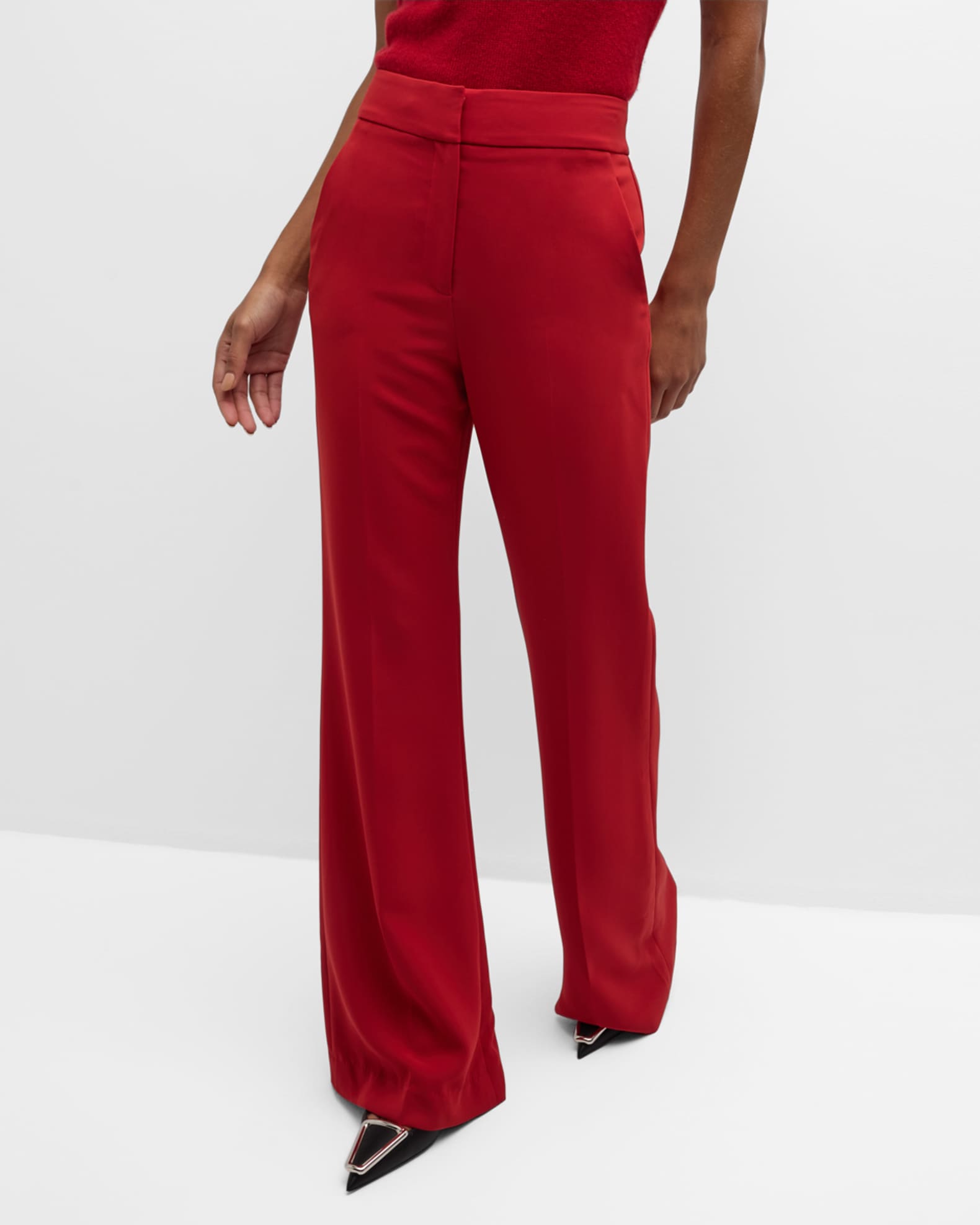 Veronica Beard Lebone Flare Pants | Neiman Marcus