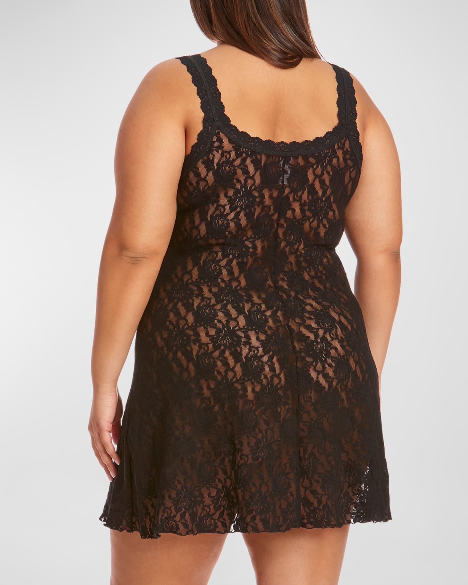 Hanky Panky Plus Size V-Neck Signature Lace Chemise | Neiman Marcus