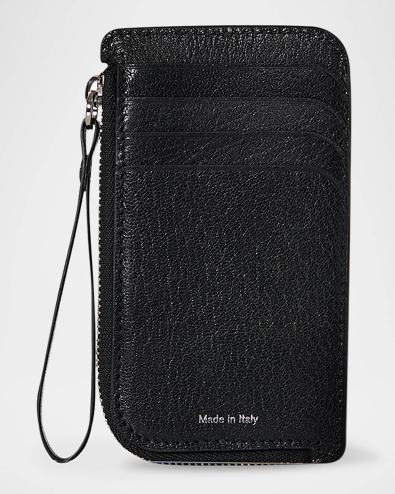 THE ROW Zipped Wallet in Shiny Kid Leather | Neiman Marcus