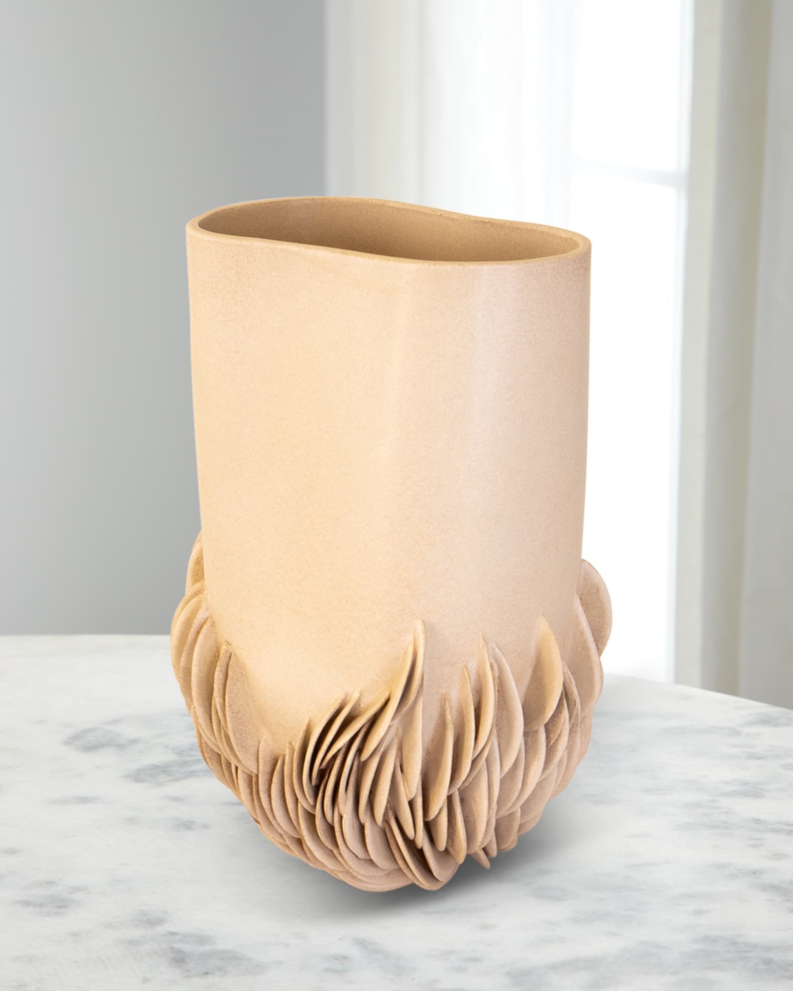 LORENE CAVAGNA CERAMIQUE Anemone Stoneware Vase, 16" | Neiman Marcus