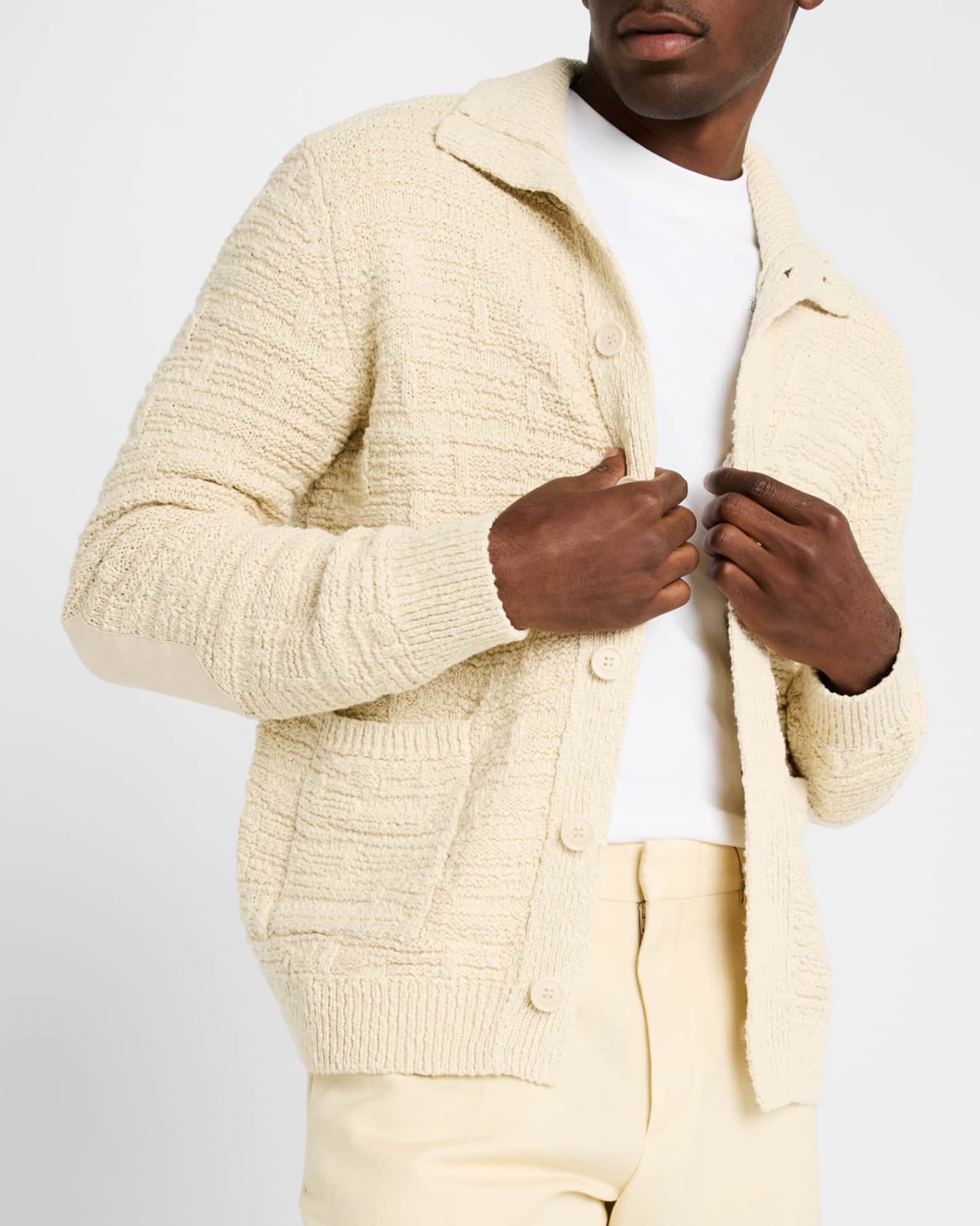 SIMKHAI Men's David Knit Jacket | Neiman Marcus