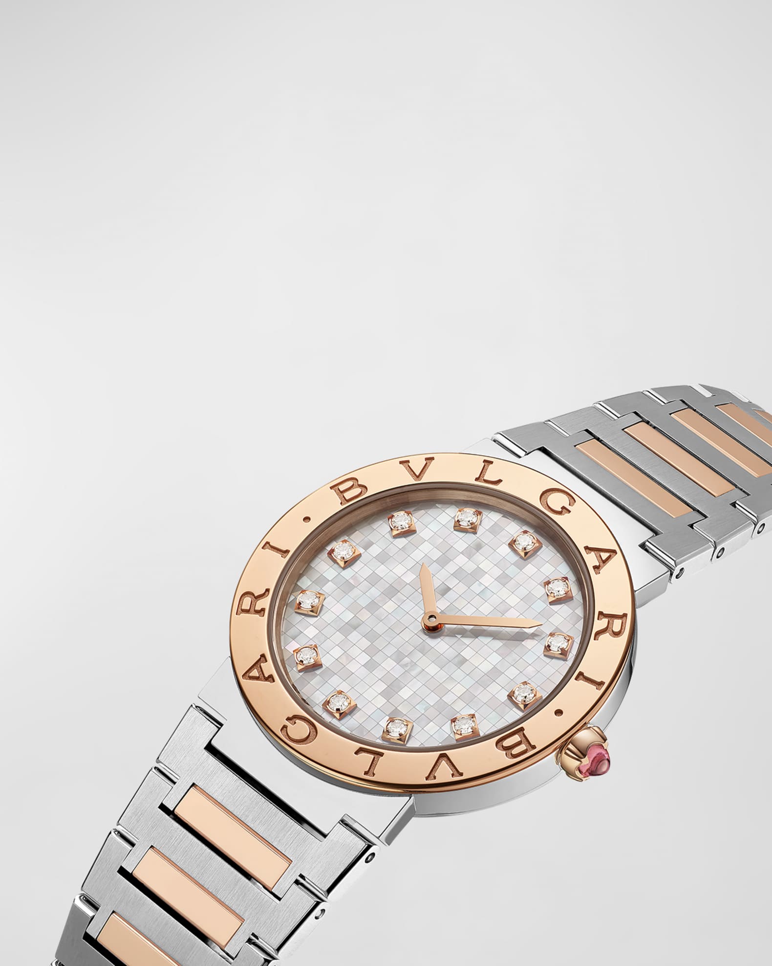 BVLGARI x Lisa Stainless Steel Rose Gold 33mm Watch with Bracelet ...
