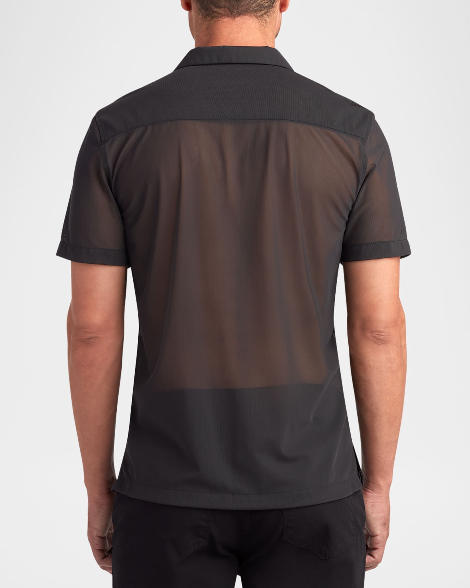 monfrere Men's Bond Sheer Mesh Shirt | Neiman Marcus
