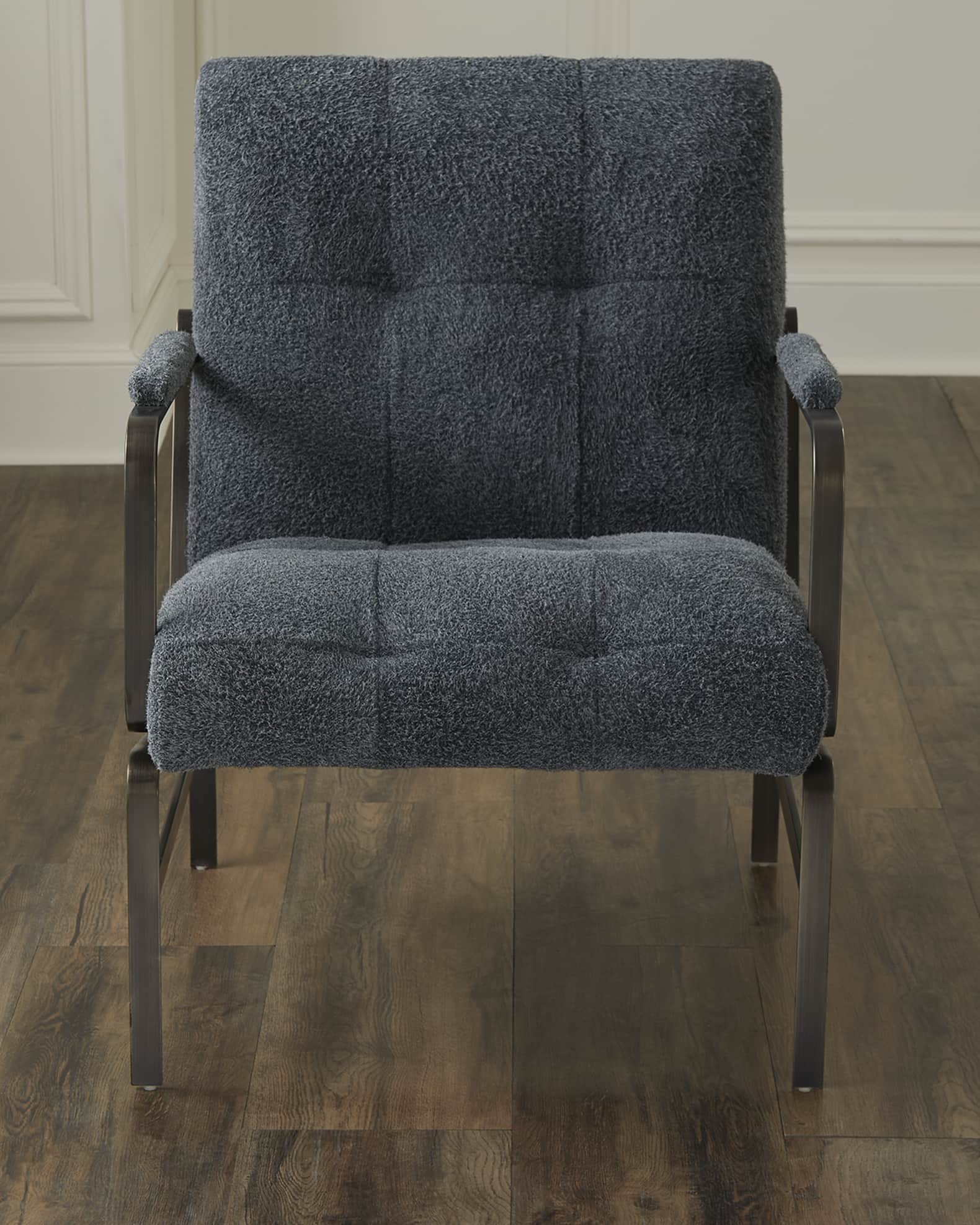 Massoud Olsen Suede Lounge Chair | Neiman Marcus