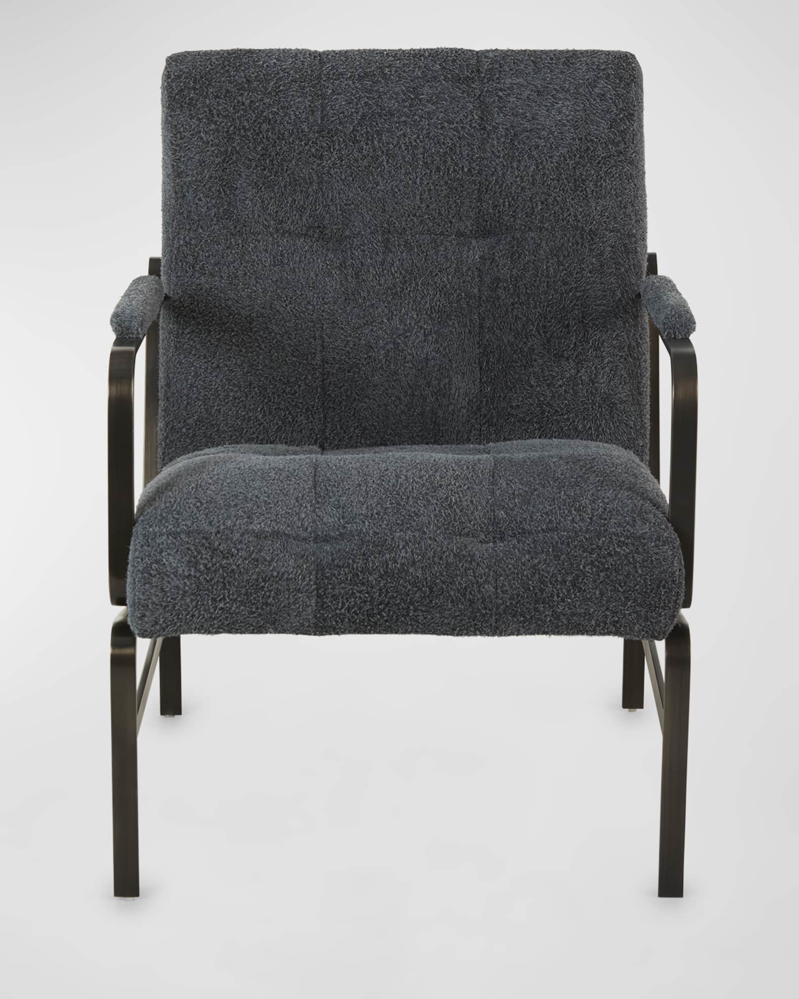 Massoud Olsen Suede Lounge Chair | Neiman Marcus