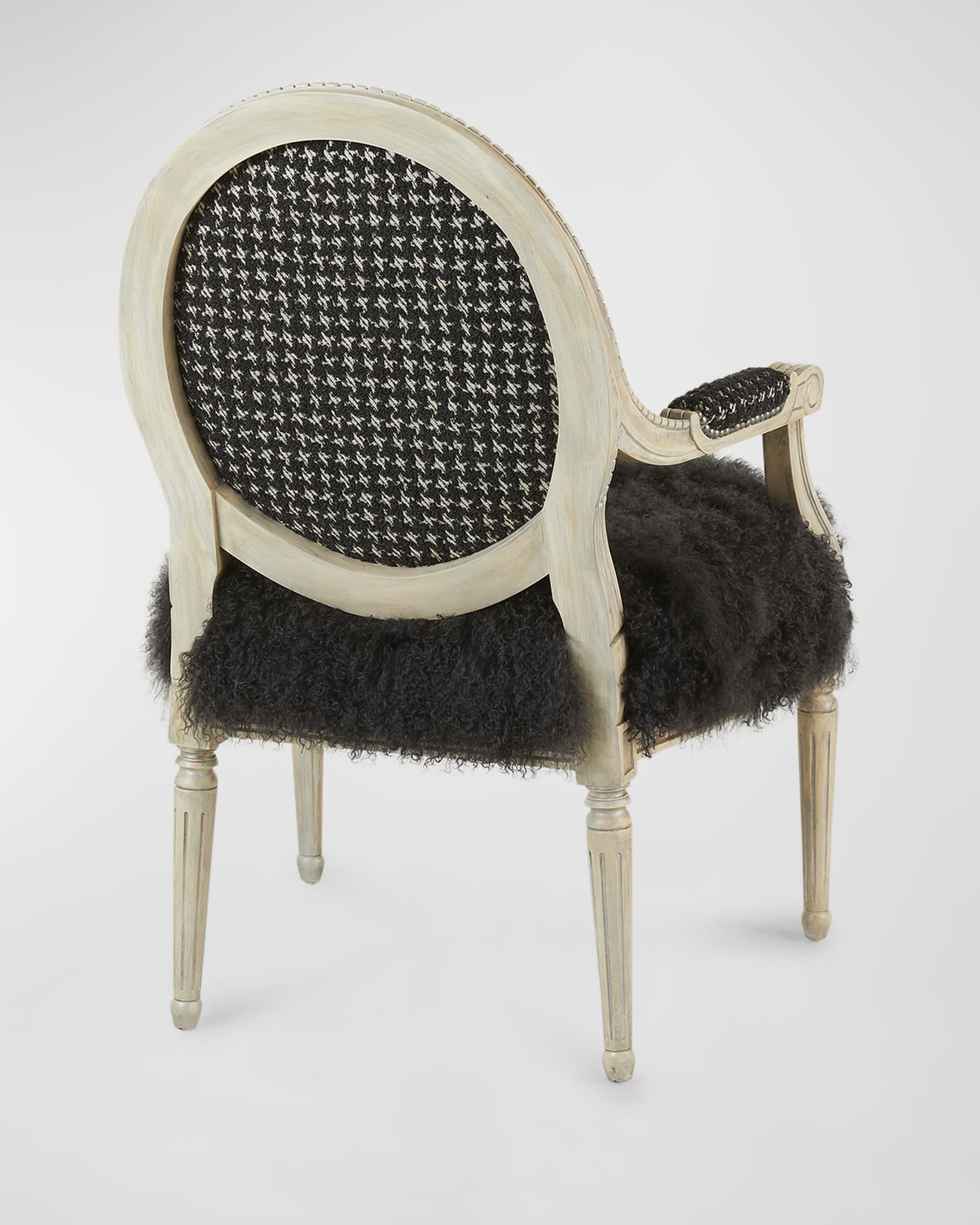 Massoud Haven Shearling Accent Chair | Neiman Marcus