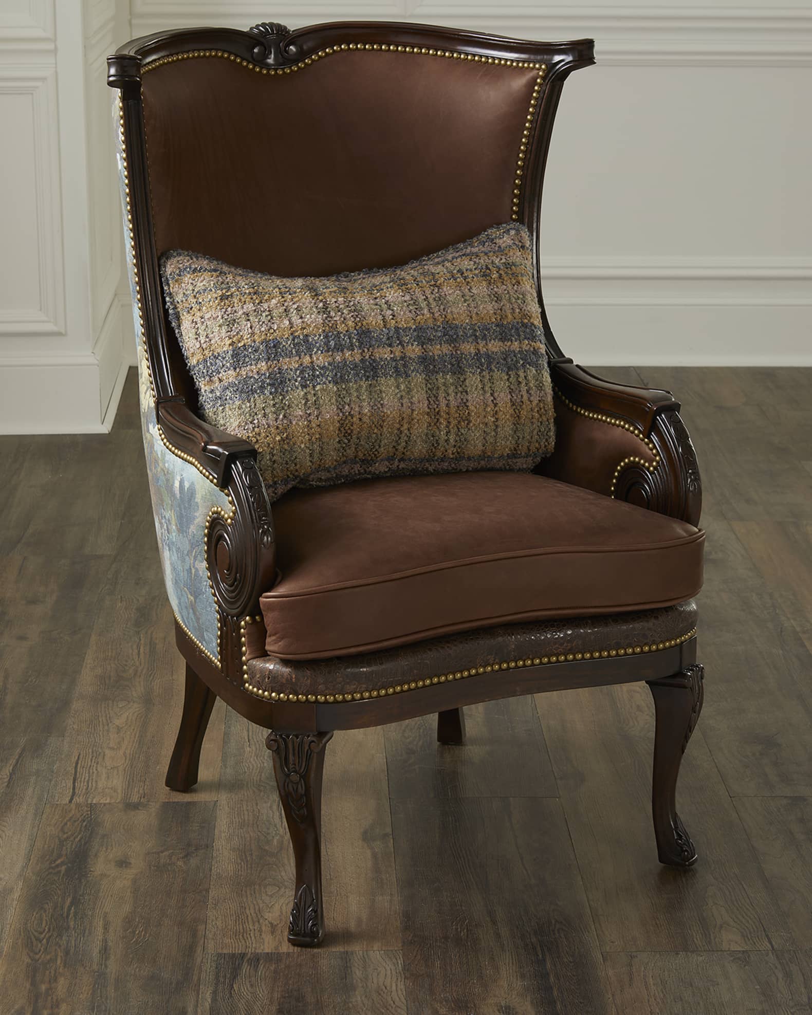 Massoud Virgil Wingback Chair | Neiman Marcus