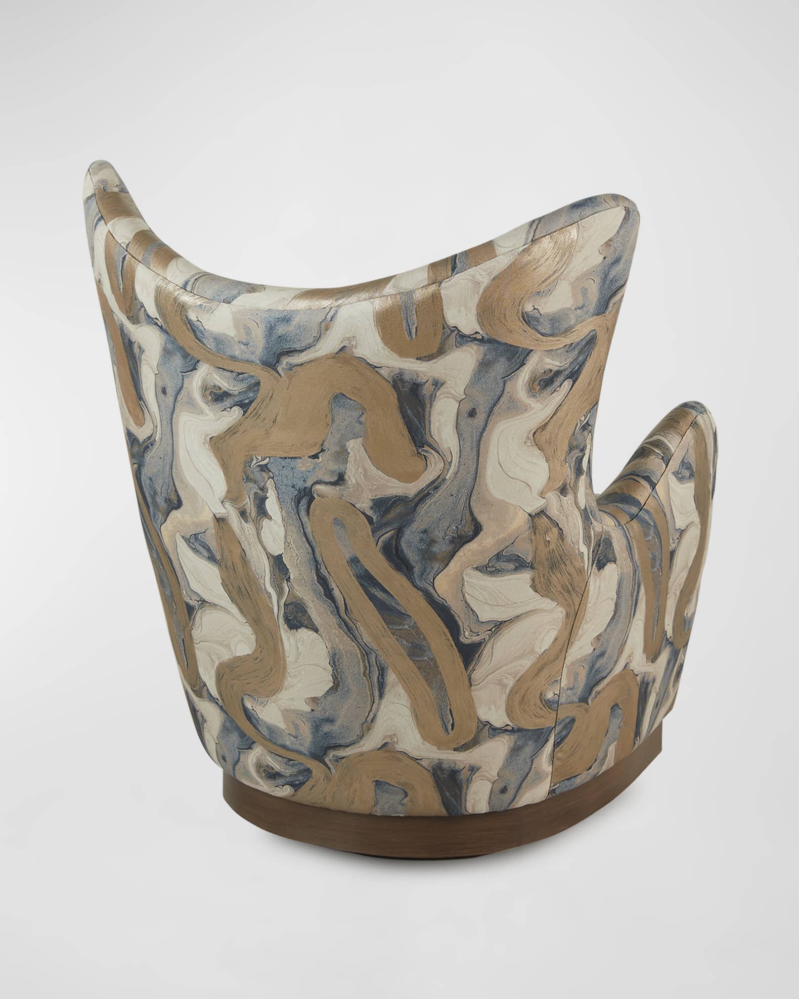 Massoud Noor Swivel Wing Chair | Neiman Marcus