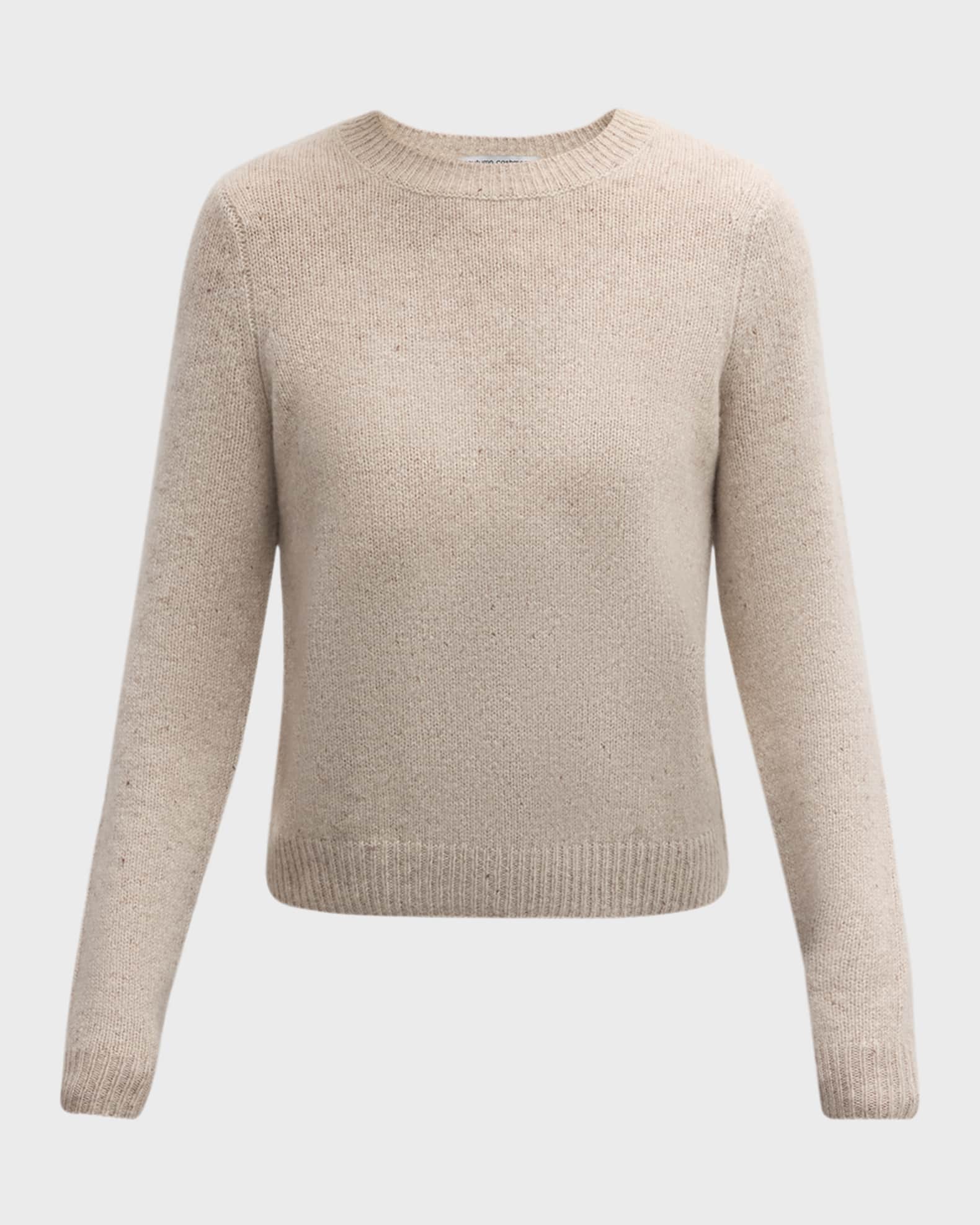 Autumn Cashmere Cashmere Fringe-Trim Sweater | Neiman Marcus