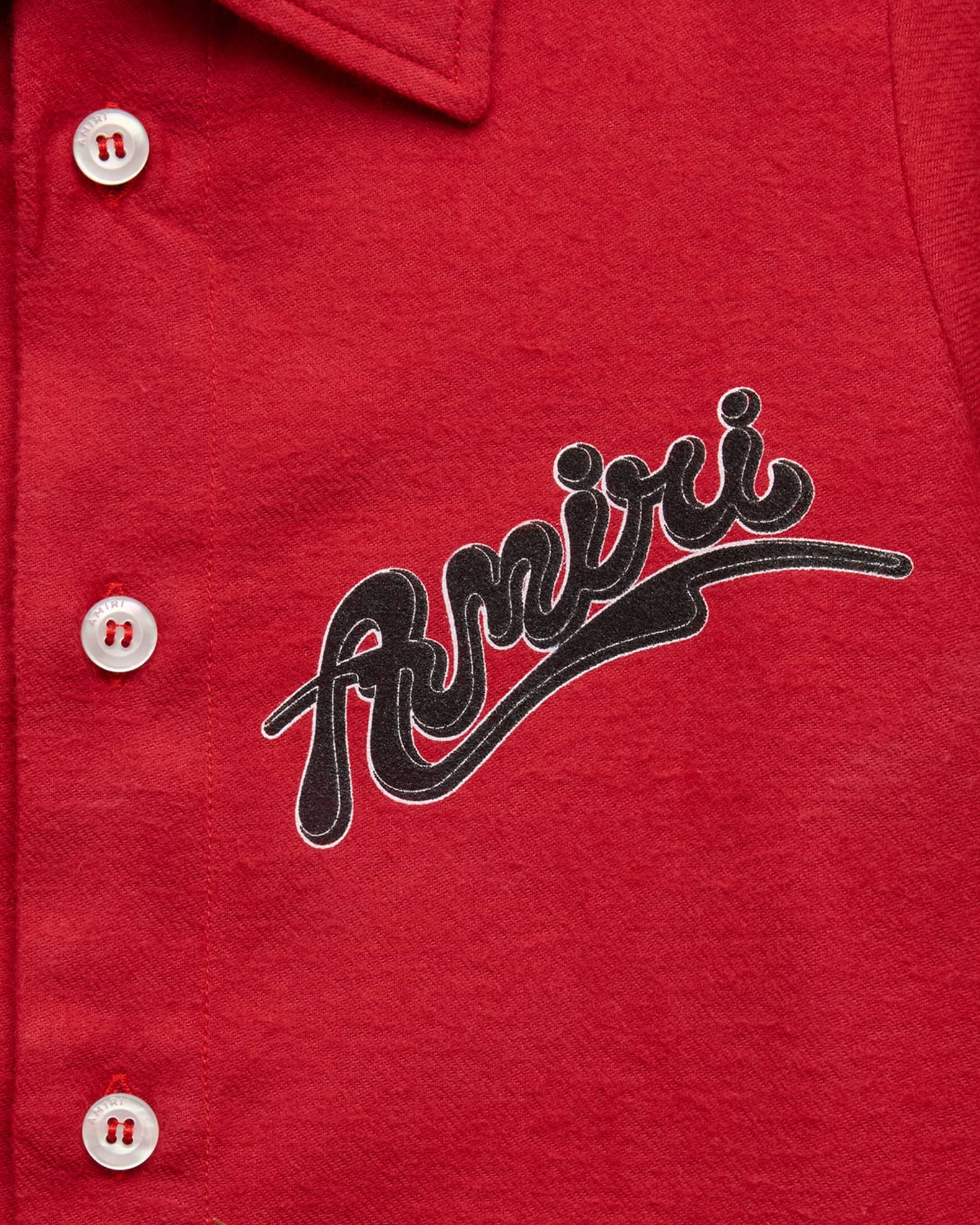 Amiri Boy's Logo Script Flannel Shirt, Size 4-12 | Neiman Marcus