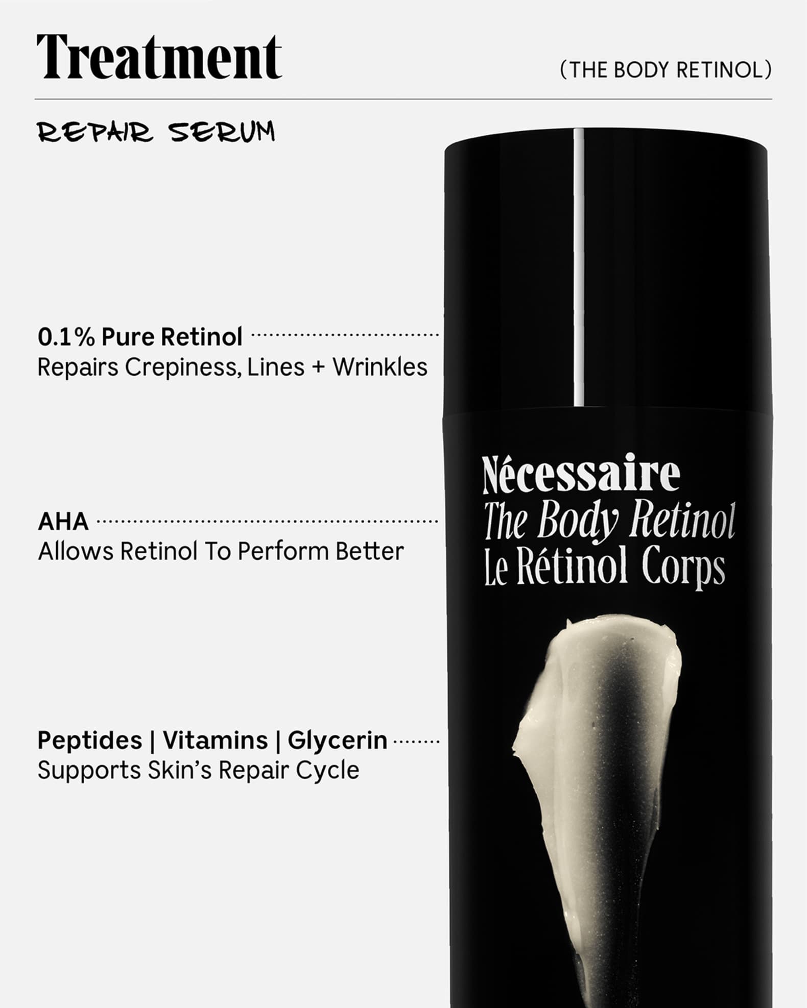 Necessaire The Body Retinol Fragrance-Free, 5.1 oz. | Neiman Marcus