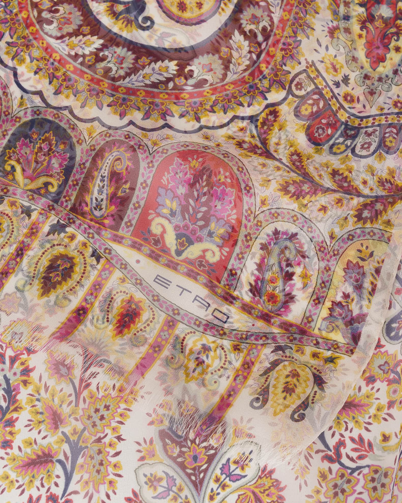 Etro Paisley & Floral Silk Scarf | Neiman Marcus
