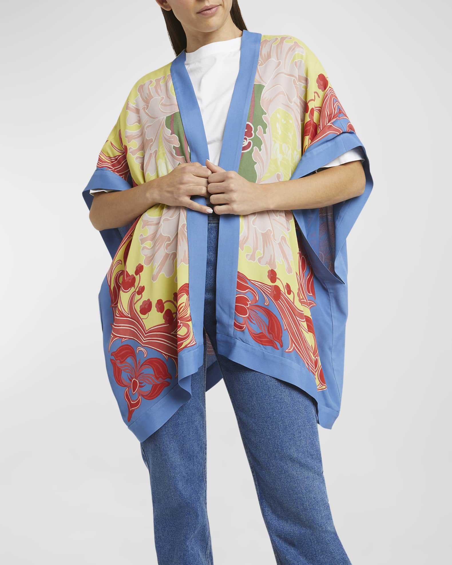 Etro Multicolor Floral Beach Cover-Up | Neiman Marcus