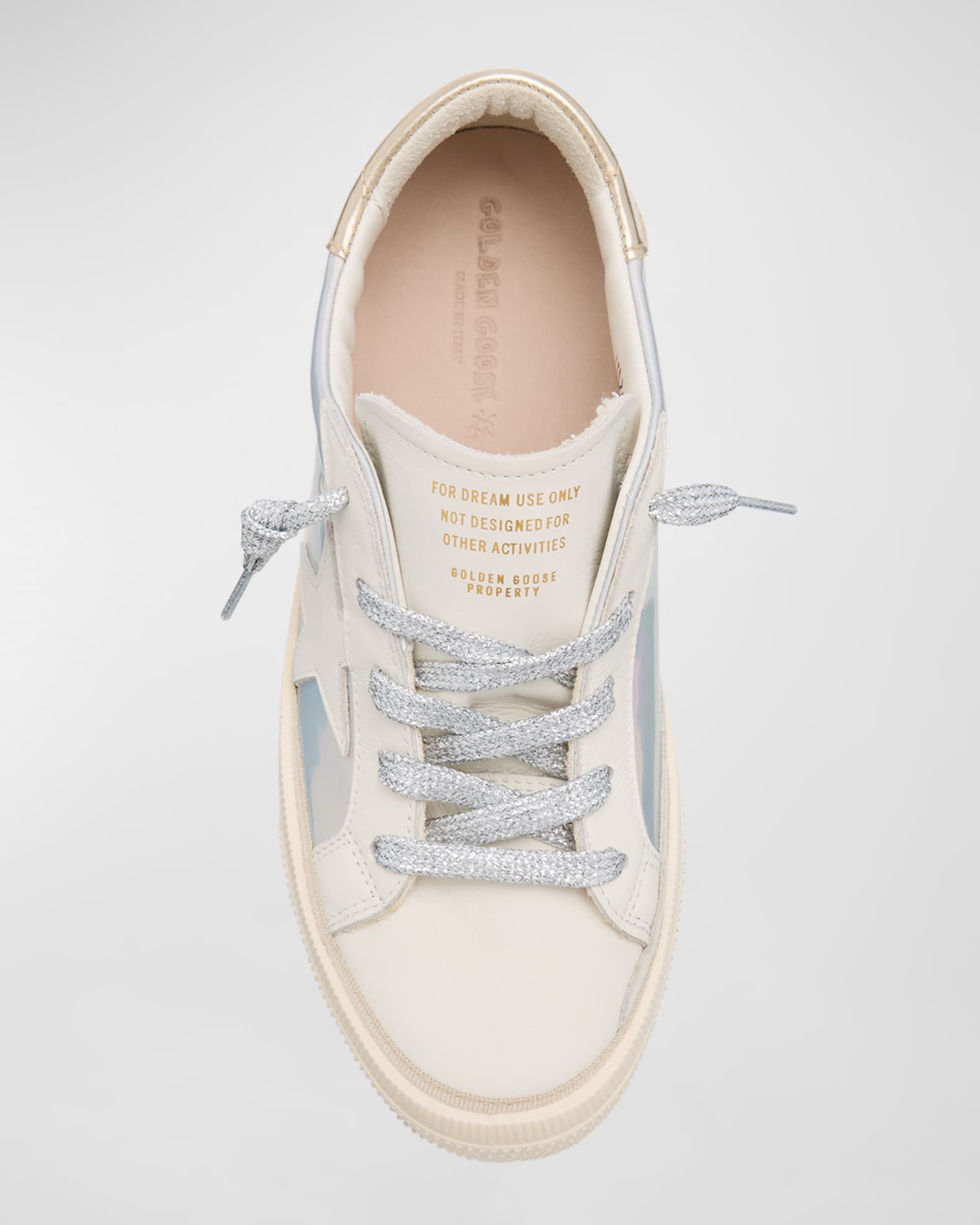 Golden Goose Girl's May Holographic Low Top Sneakers, Toddlers/Kids ...