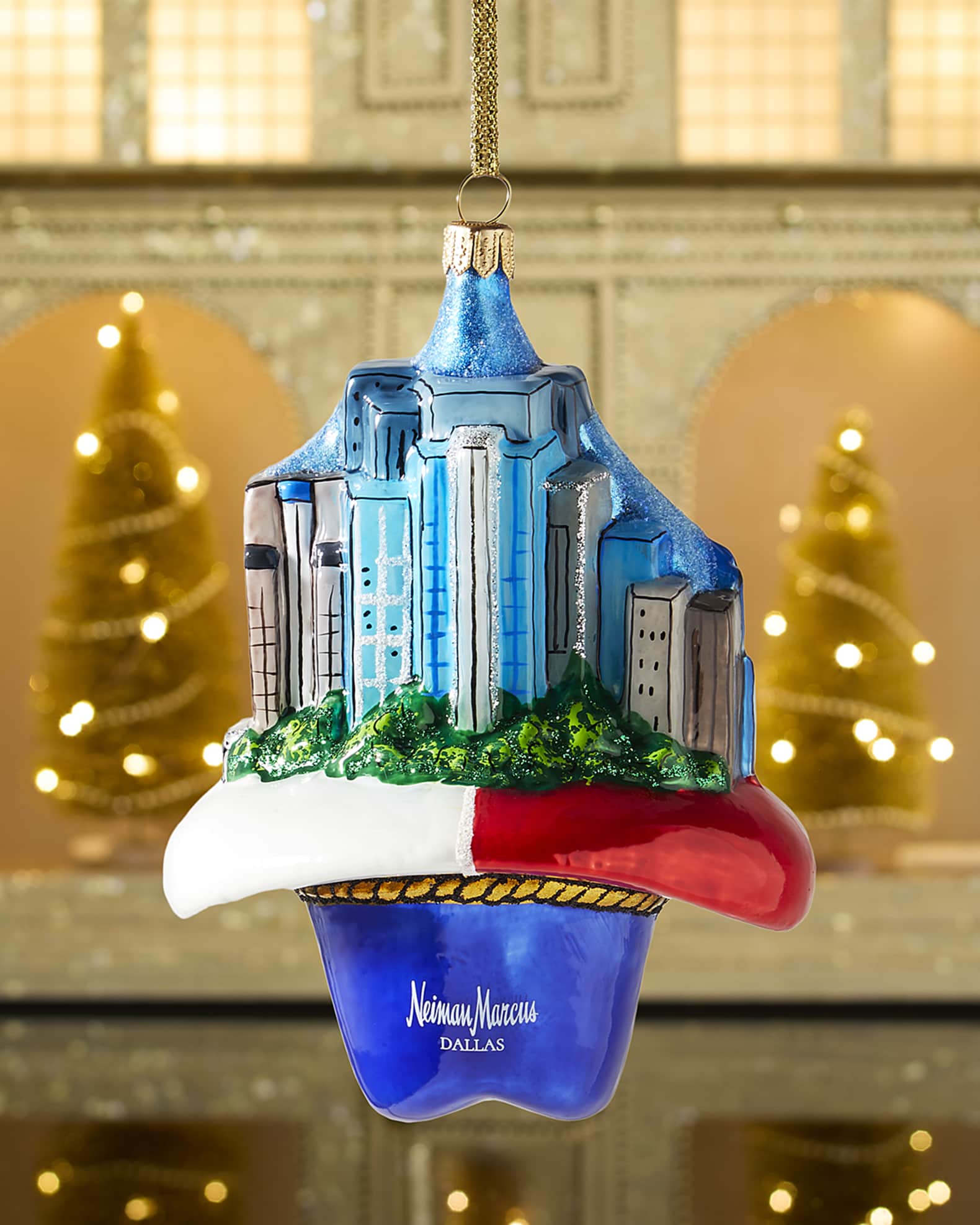Joy To The World Collectibles Neiman Marcus Dallas Skyline 3D Christmas ...